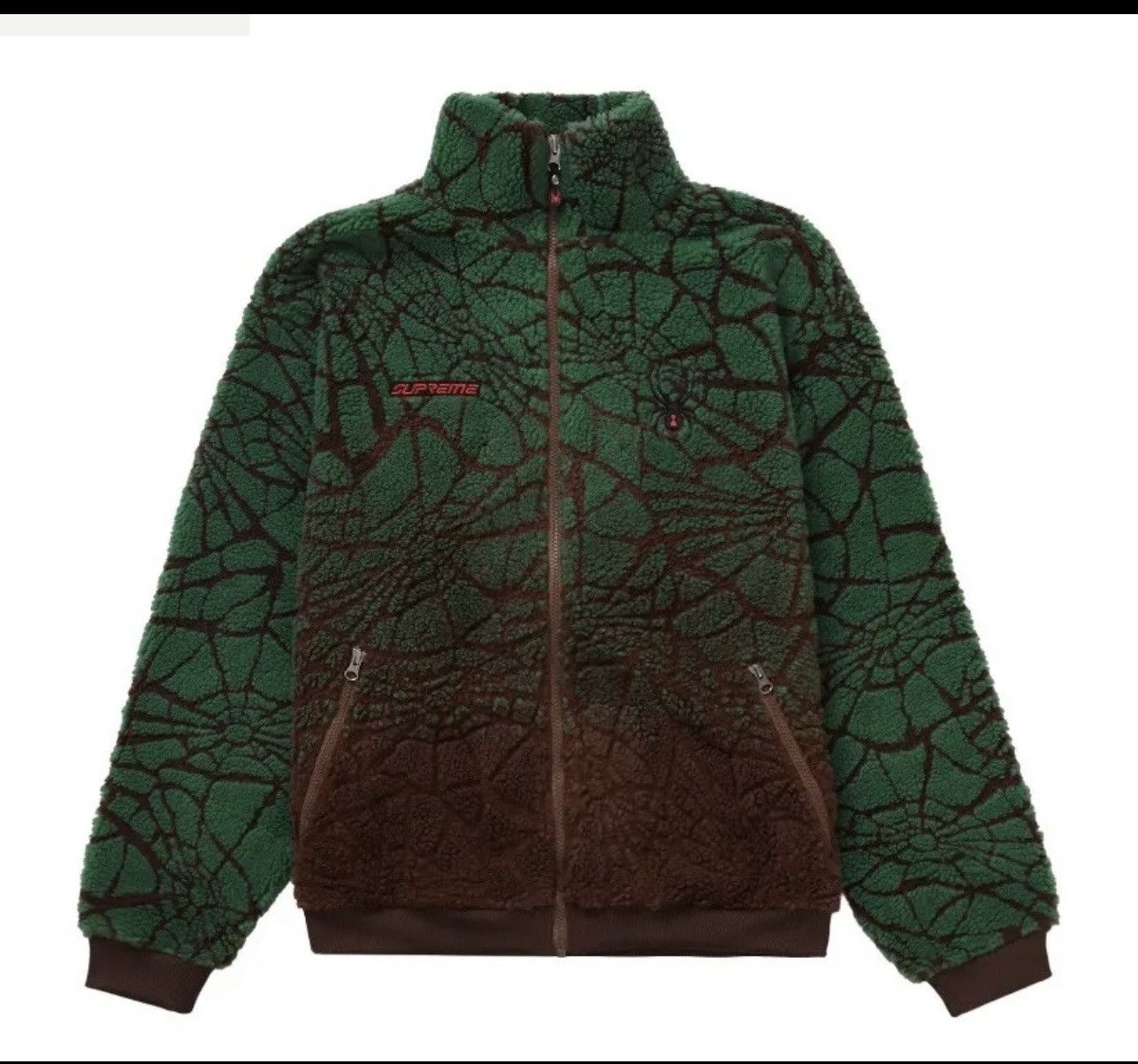 Spyder × Supreme New Supreme Spyder zip up fleece size large | Grailed