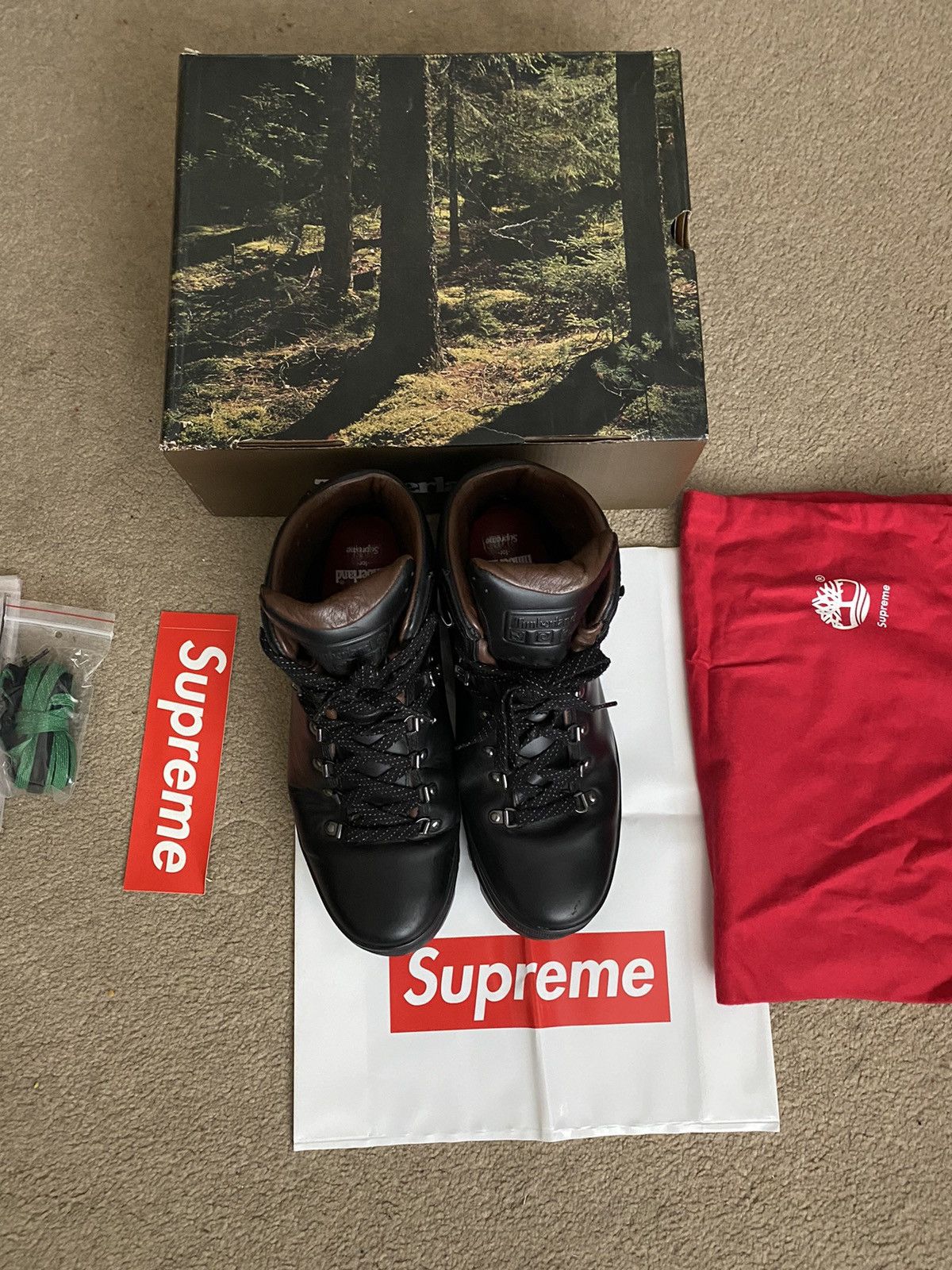 Supreme × Timberland Word hiker boot supreme collab | Grailed