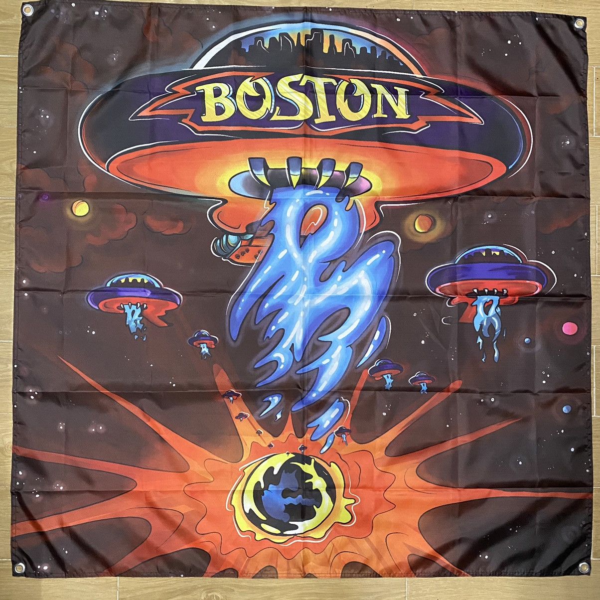 Band Tees BOSTON Band SELF-TITLED Cover Banner Tapestry Flag Poster ...