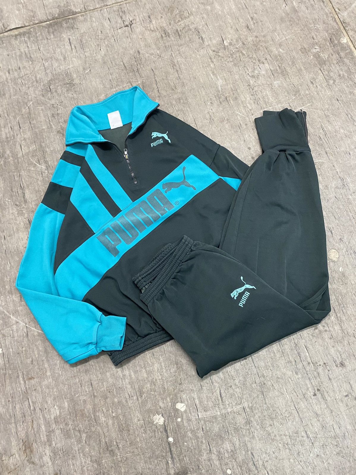 Puma × Streetwear × Vintage 🔮SICK 80s Puma Rave Tracksuit Set Jacket ...