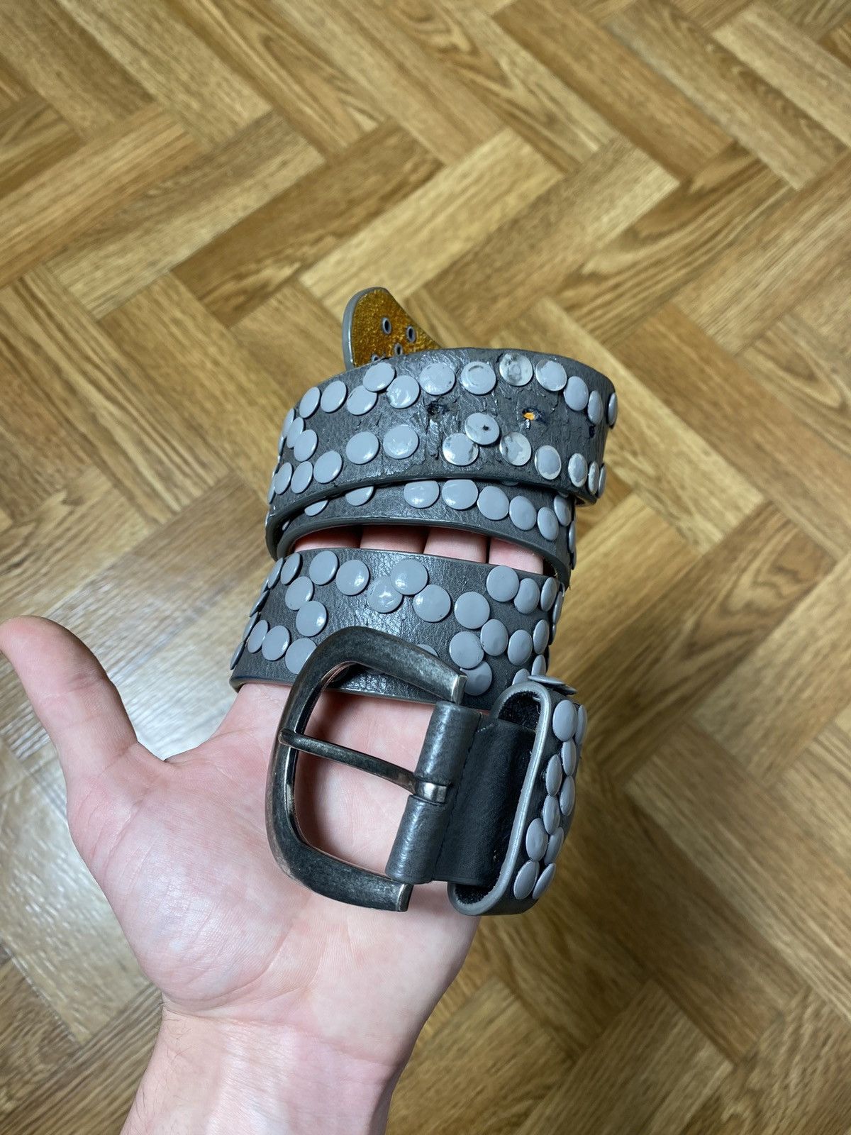 Vintage Vintage like BB Simon grey belt chrome y2k drip | Grailed