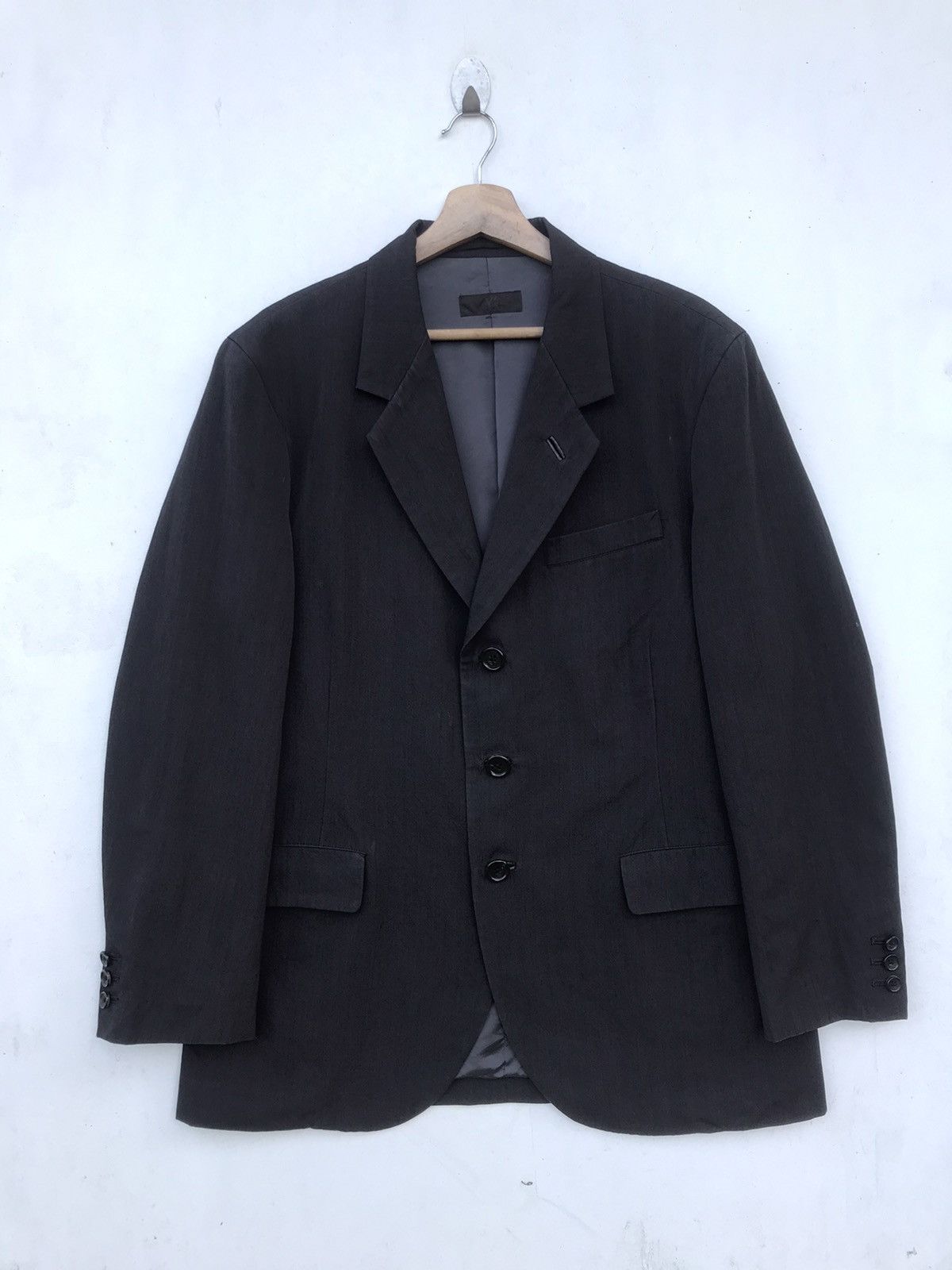 Designer × Y's × Yohji Yamamoto Y’s Yohji Yamamoto Laine Wool Suit ...