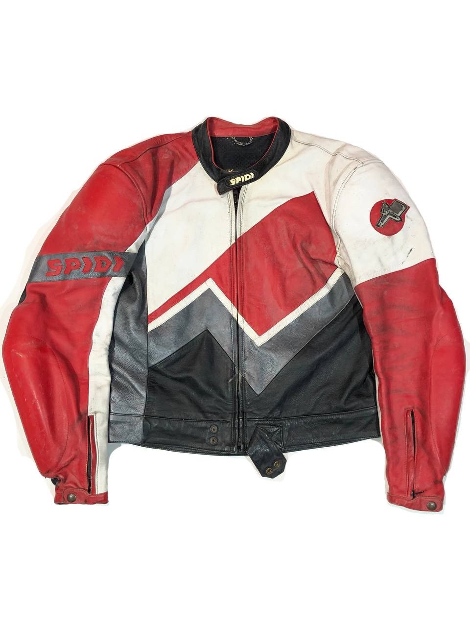 Leather Jacket × Racing × Vintage Spidi Leather Moto Racing Jacket ...
