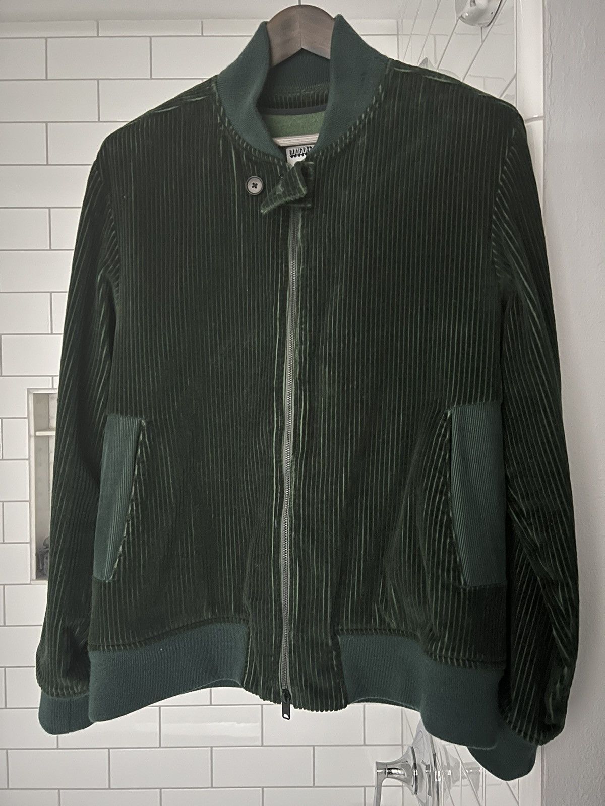 ddugoff Ddugoff Corduroy Emerald Green Bomber Jacket | Grailed