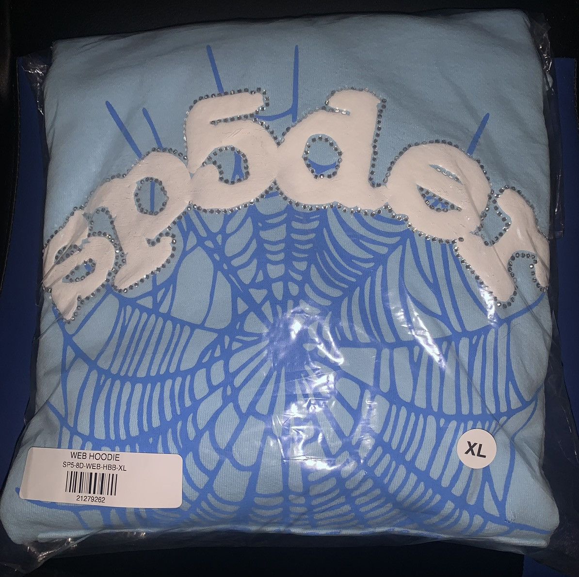 Spider Worldwide Spider Worldwide Web Hoodie - Sky Blue | Grailed