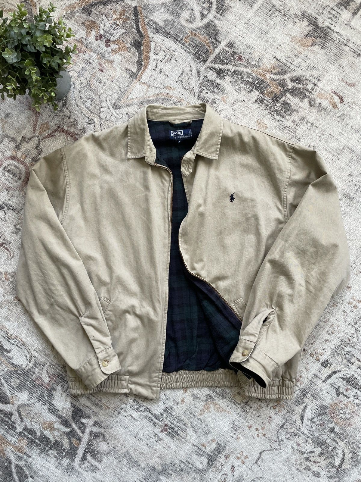 Polo Ralph Lauren Vintage Polo Ralph Lauren Harrington Plaid Lined Jacket | Grailed