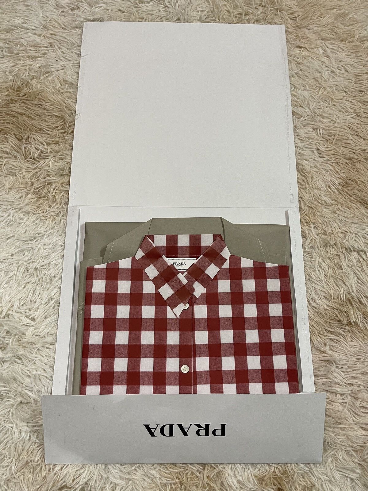 Prada Prada S/S23 Runway Invitation Paper Shirt and Coat | Grailed