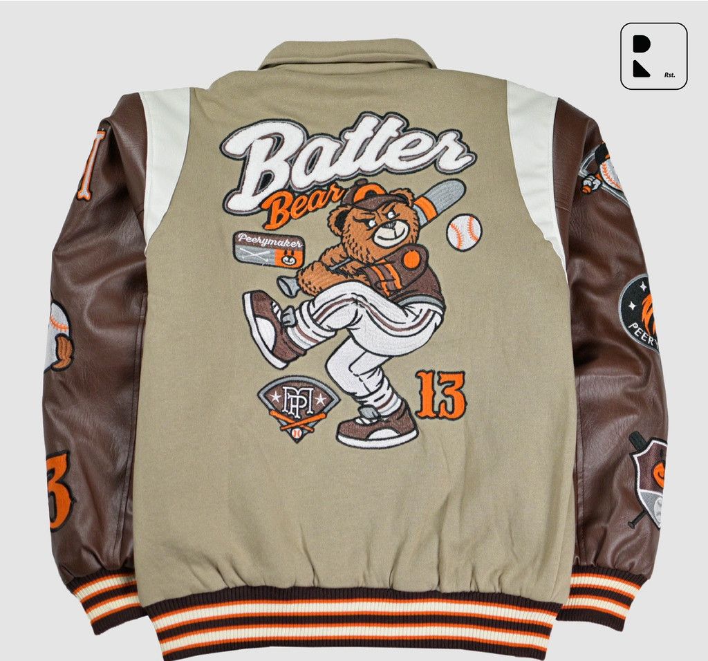 Bomber Jacket × Varsity Jacket Varsity jacket baseball cartoon | Grailed