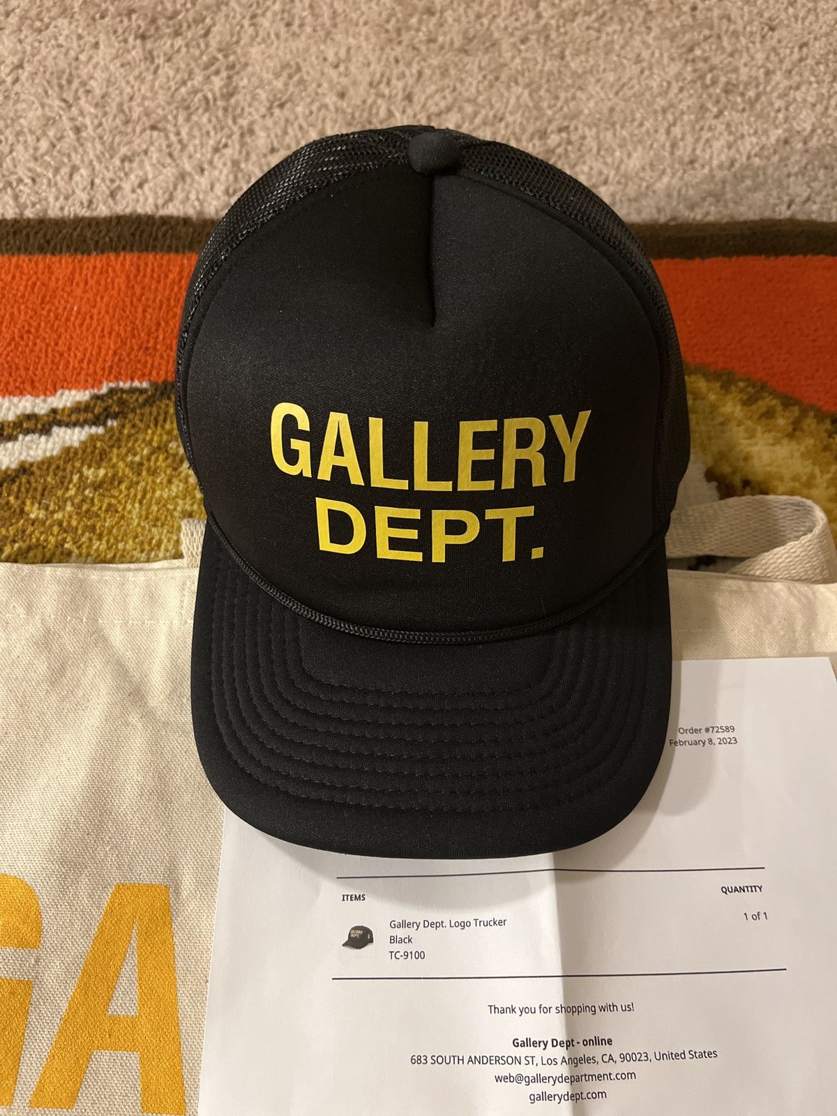 Gallery Dept. Gallery Dept. Trucker Hat Black | Grailed