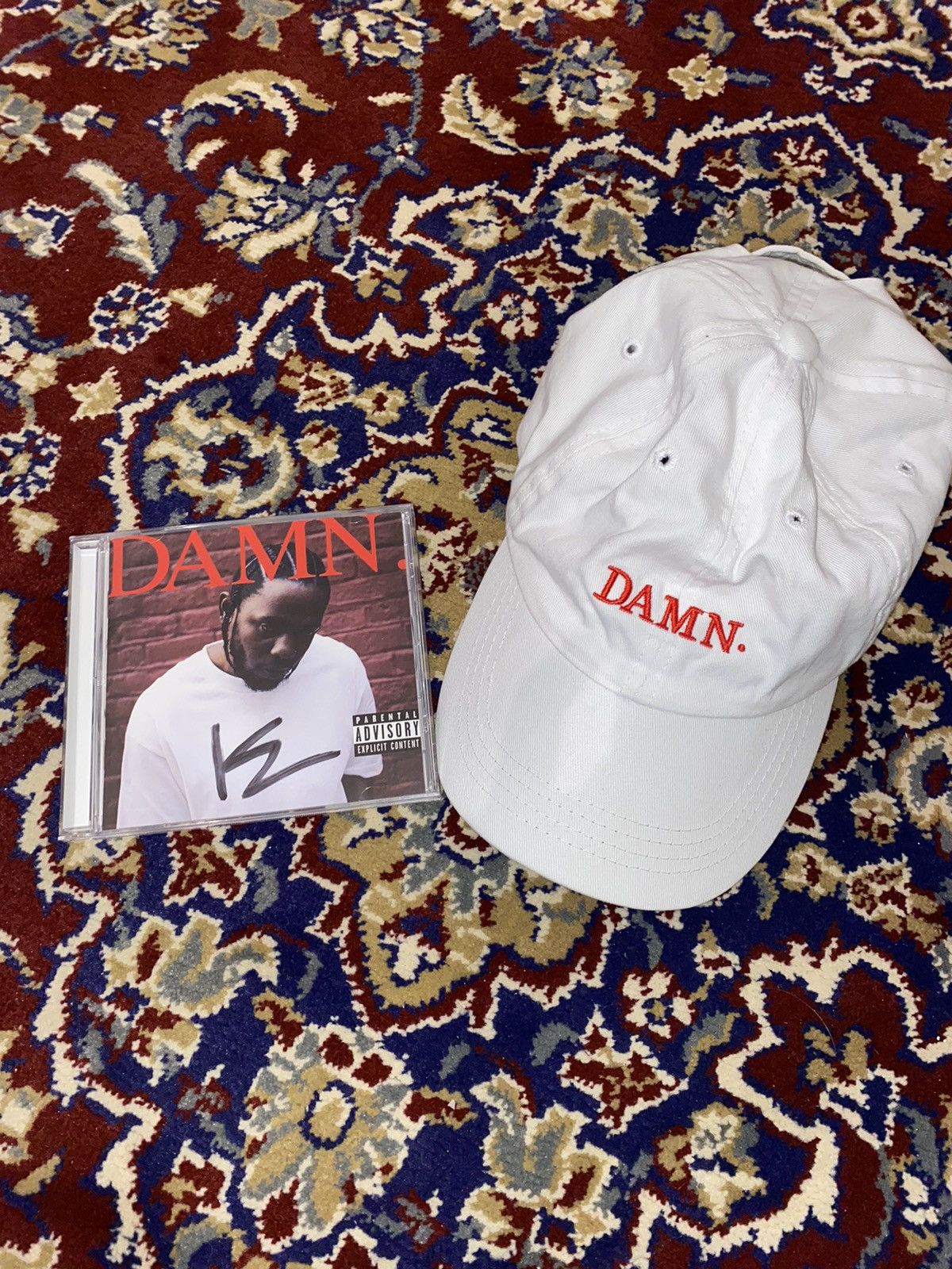 Kendrick Lamar Kendrick Lamar Damn Hat and Signed Album | Grailed