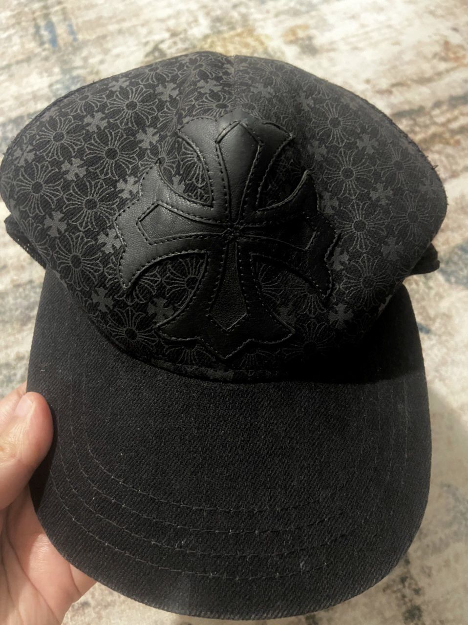 Chrome Hearts Chrome Heart Leather Patch Hat | Grailed