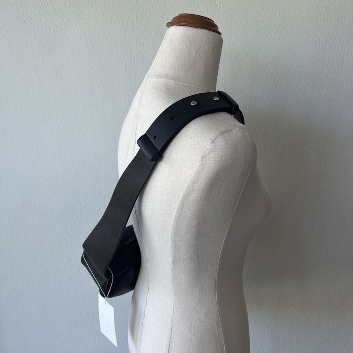 Cos leather crossbody sling bag black shoulder | Grailed