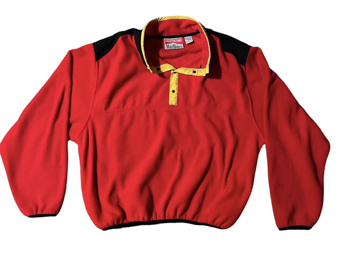 Marlboro × Marlboro Adventure Team × Vintage Marlboro Red Fleece 1/4 ...