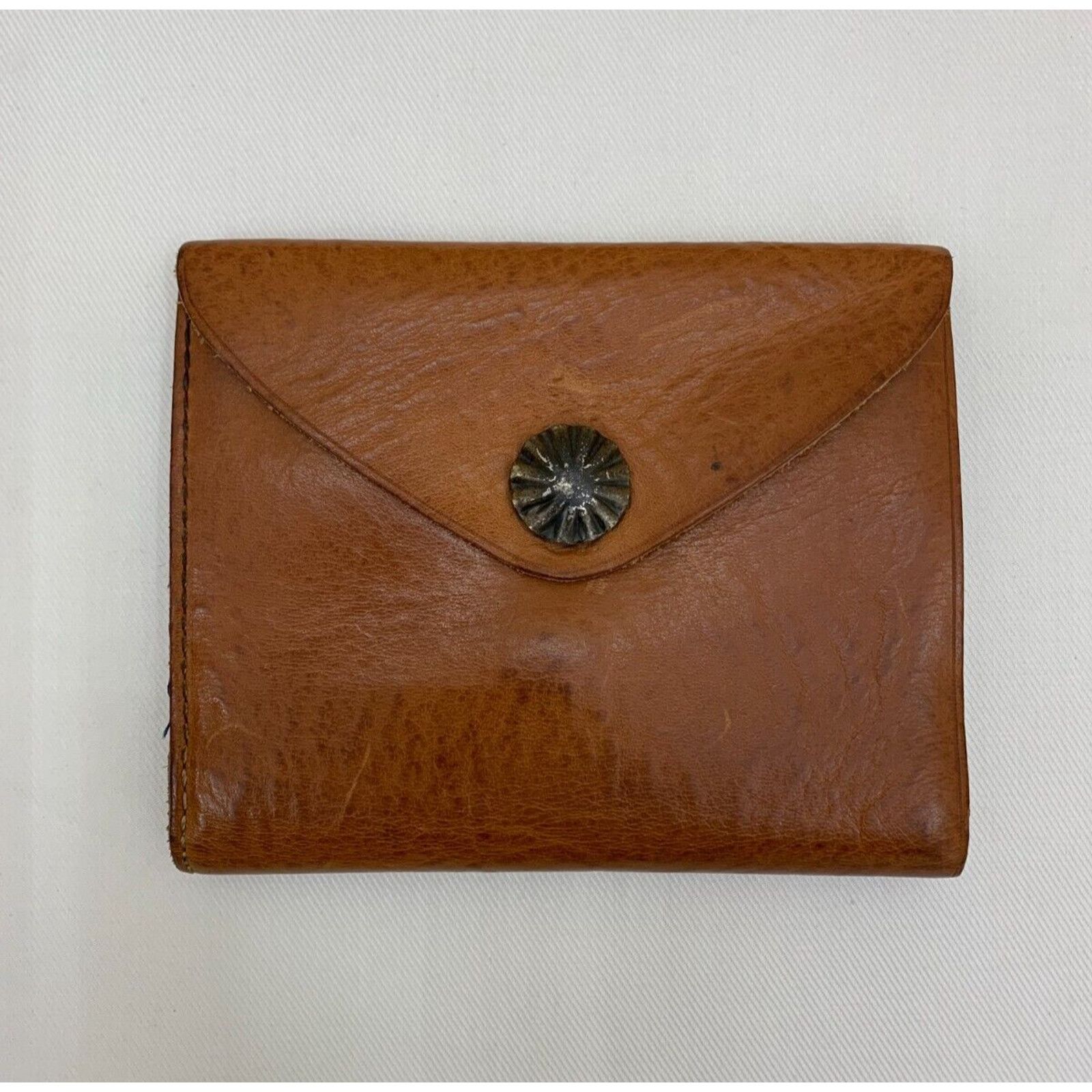 Ralph Lauren Double RL Leather Concho Envelope Card Case Coin Wallet ...