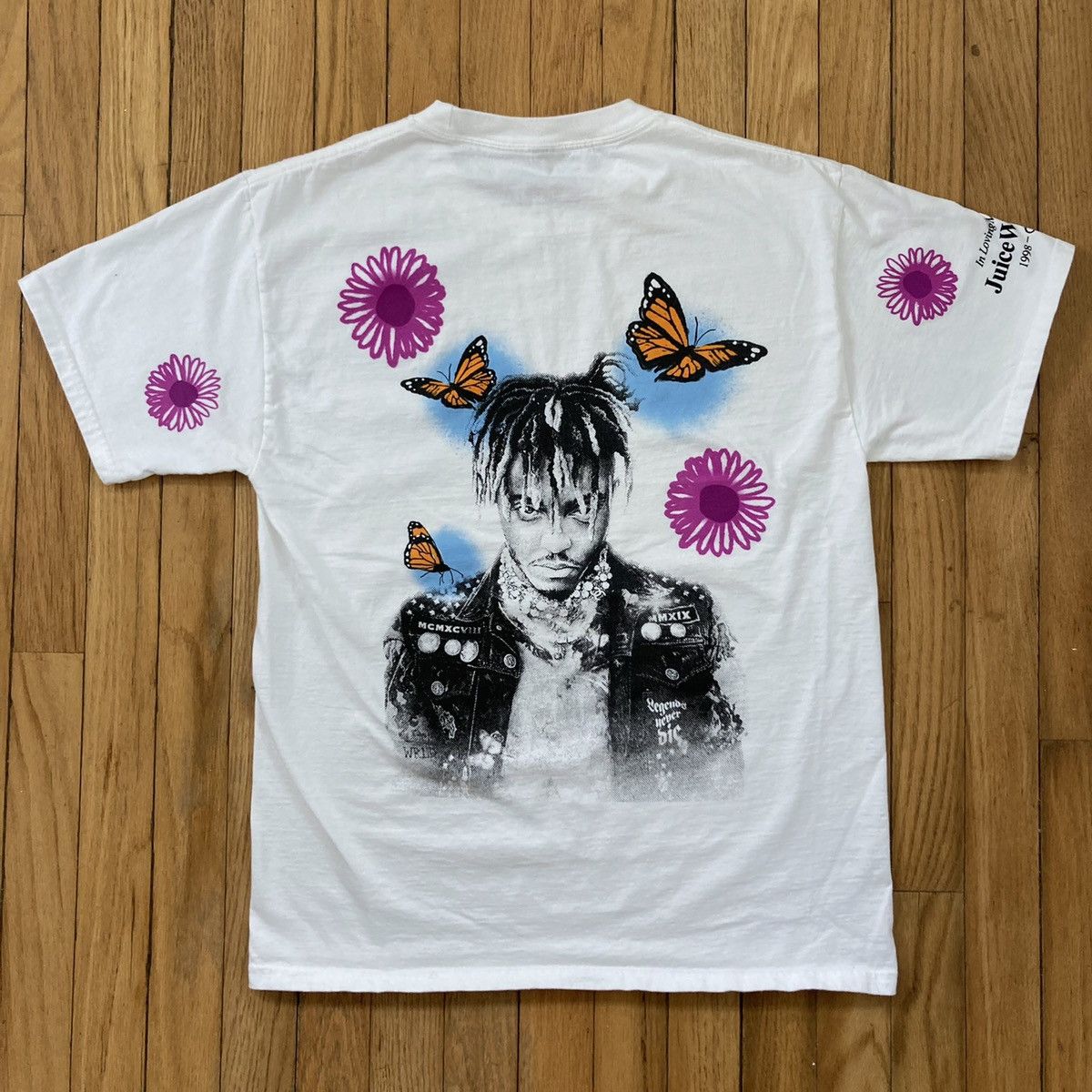 999 Club × Rap Tees × Supreme Juice World Memorial Rap Tee | Grailed