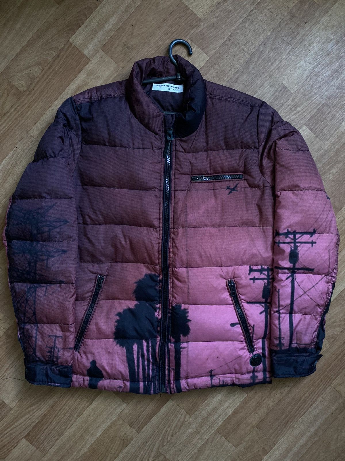Diesel × Hype × Streetwear Vintage HYPE DIESEL down jacket y2k style ...