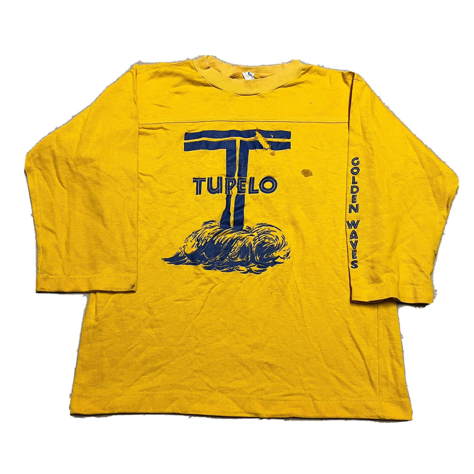 Vintage Vintage 70s 80s Tupelo Golden Waves T Shirt Mens M Raglan Style ...
