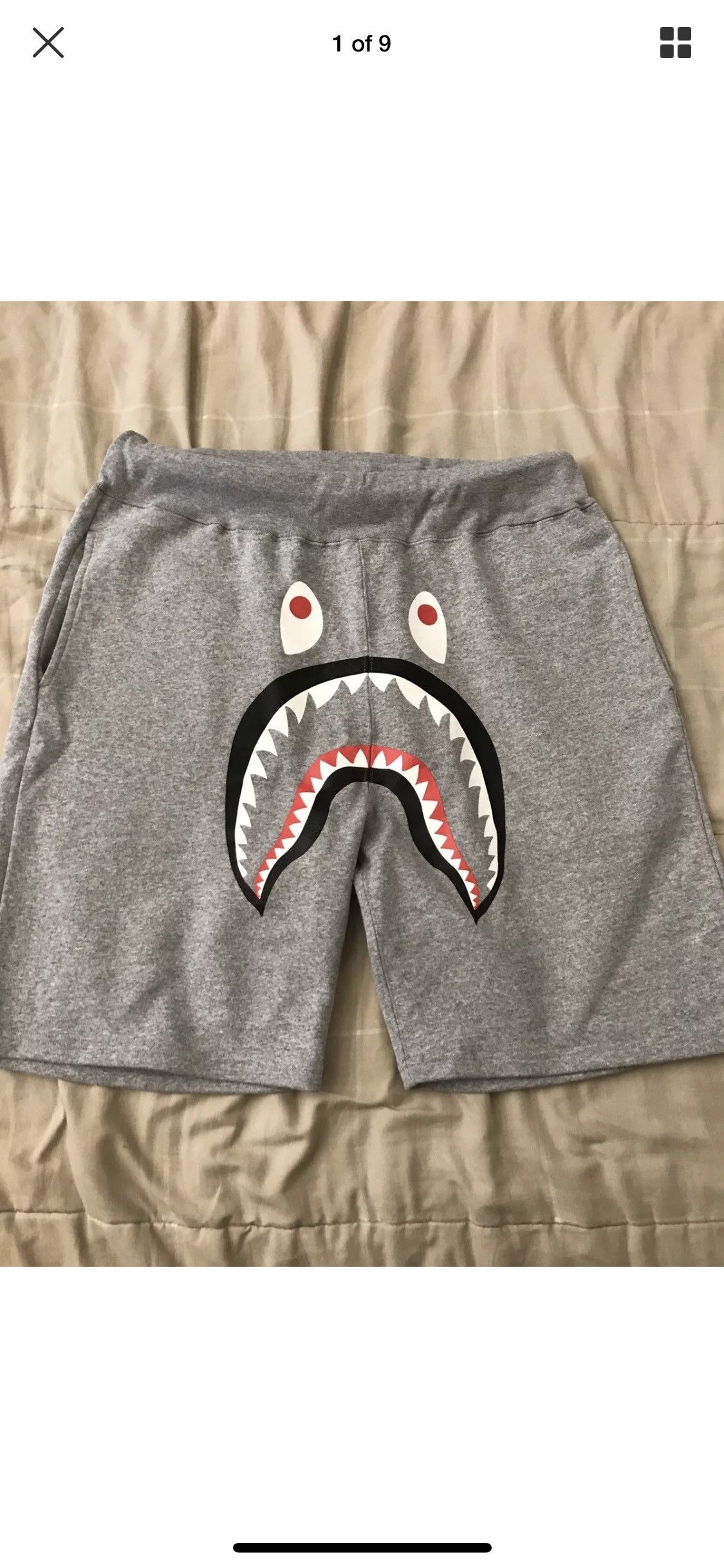 Bape Authentic Bape Grey Shorts XL | Grailed
