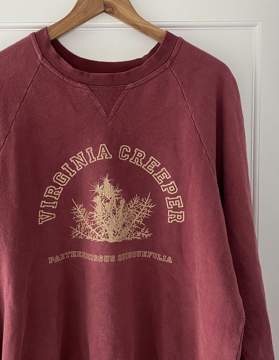 Raf Simons AW2002-2003 Raf Simons Virginia Creeper Red Crewneck | Grailed