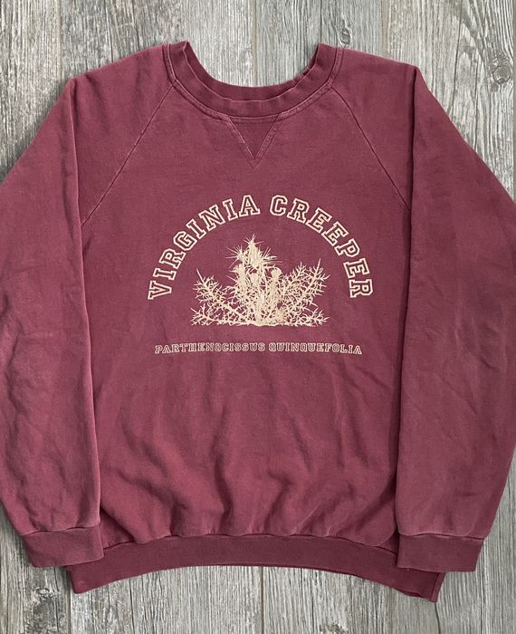 Raf Simons AW2002-2003 Raf Simons Virginia Creeper Red Crewneck | Grailed