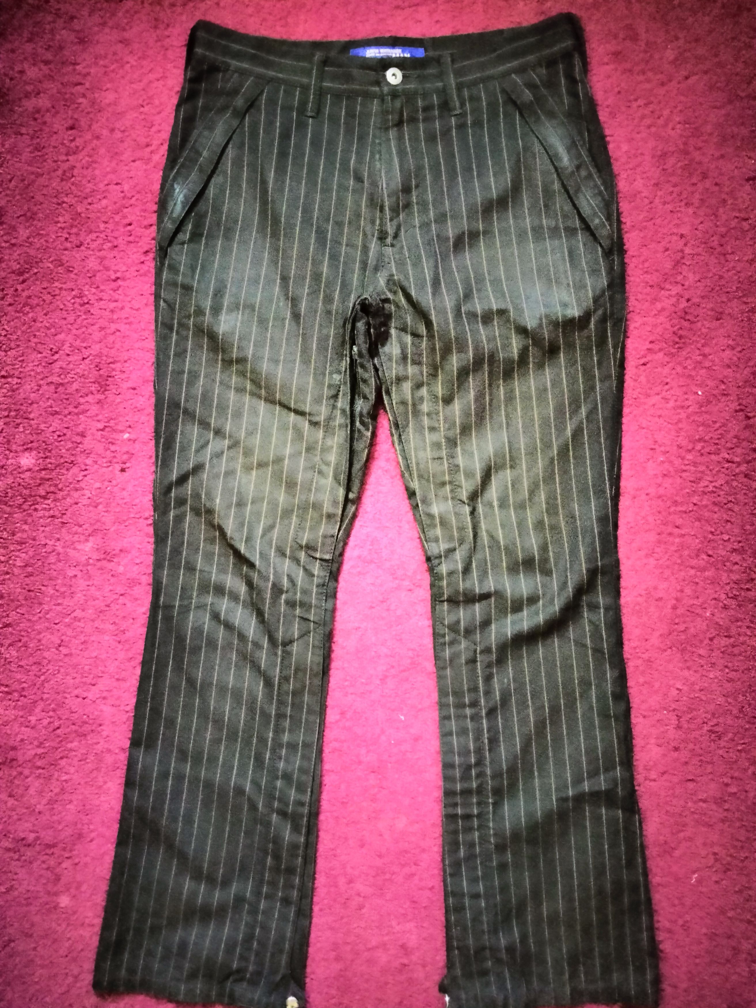 Comme des Garcons Homme Plus × Junya Watanabe AD2004 Pinstripe zip ...