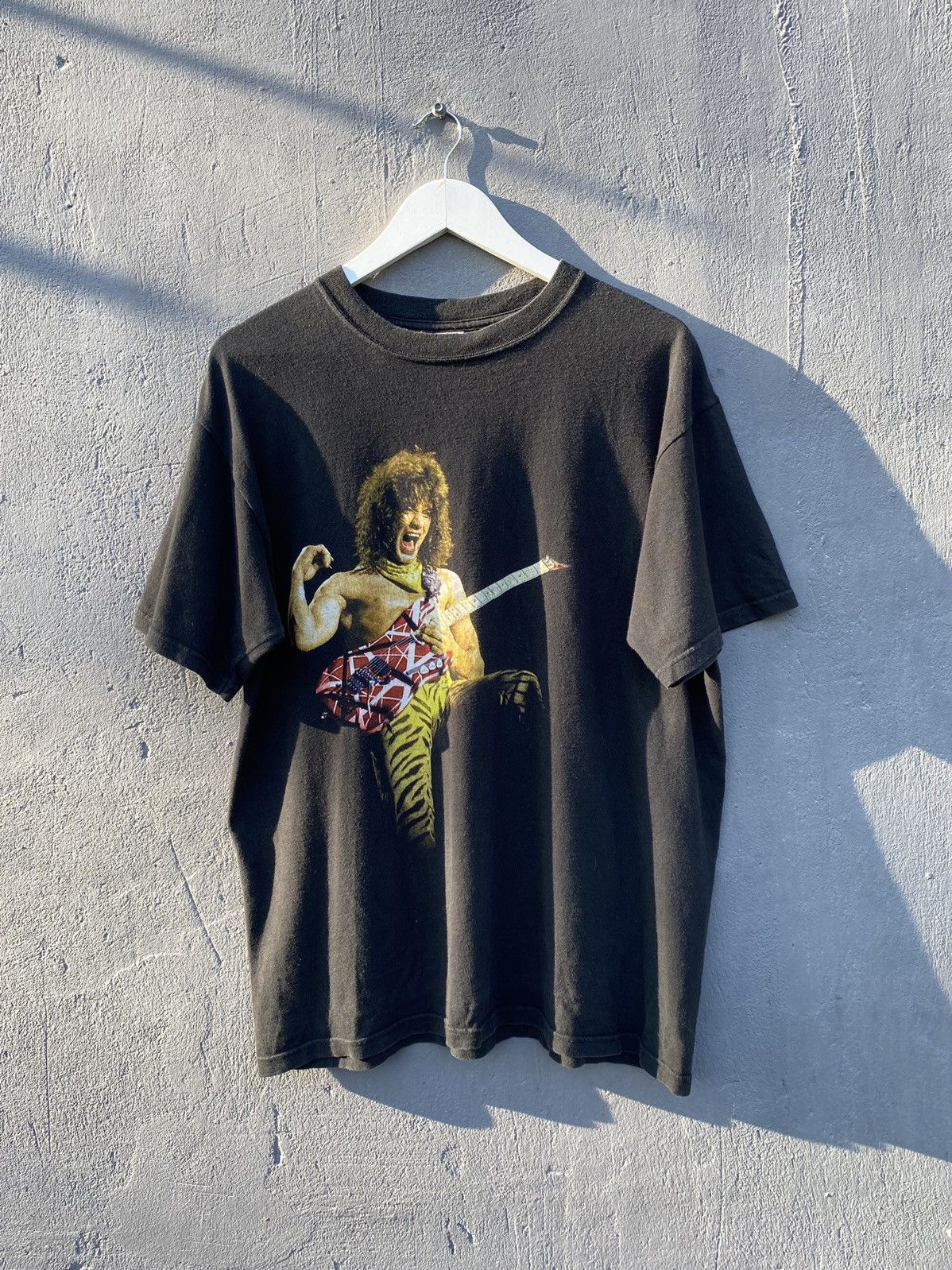 Vintage Vintage 90s Eddie Van Halen Faded Band T Shirt Large | Grailed