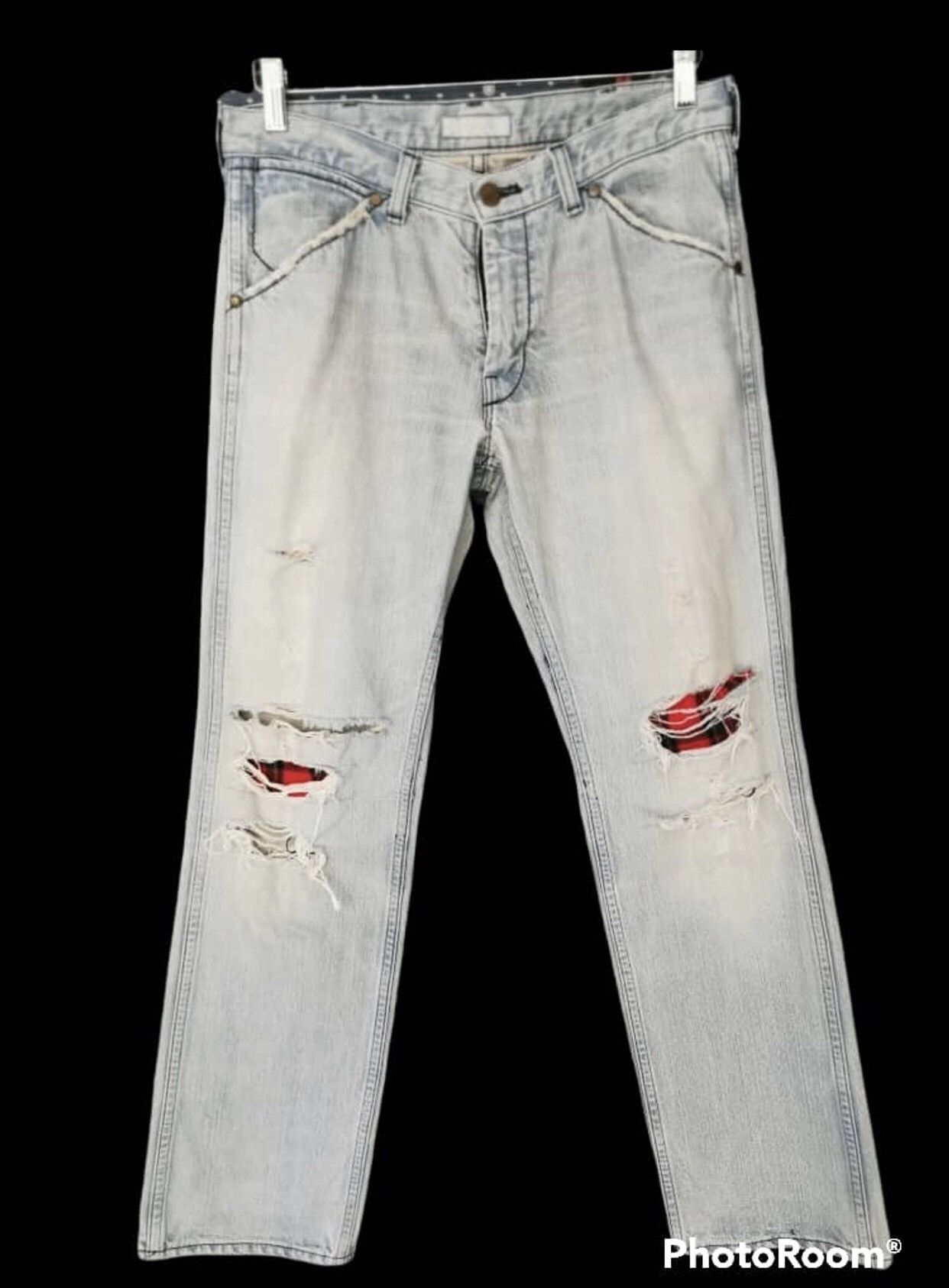 Vintage Number Nine SS01 Plaid Jeans | Grailed