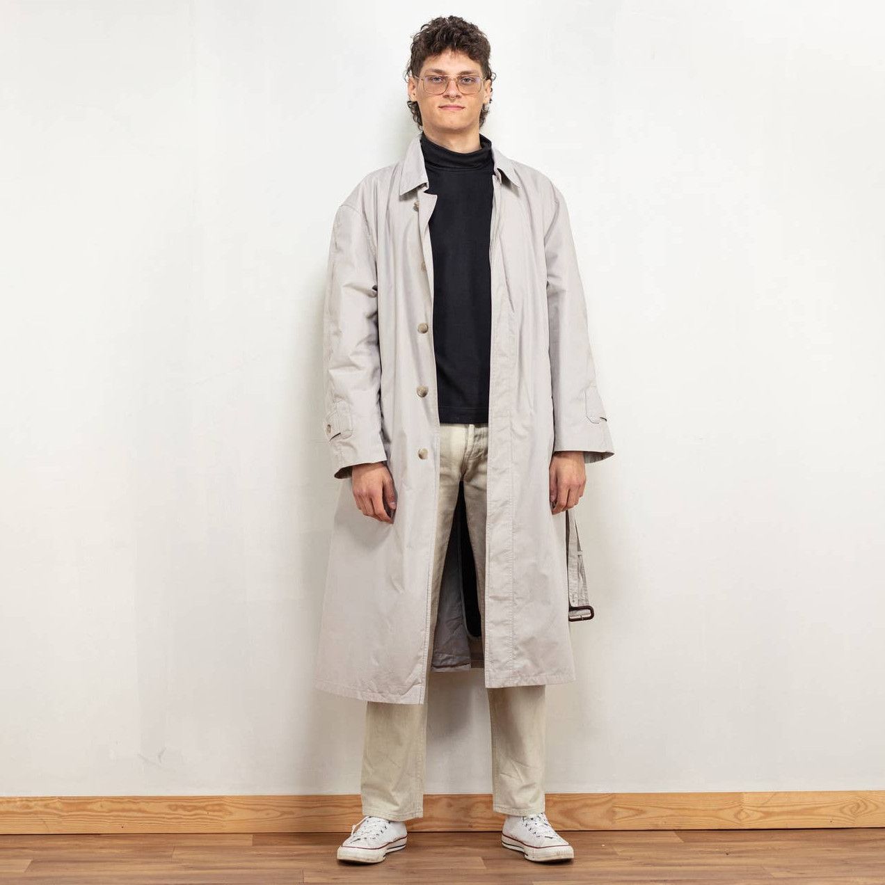Vintage Vintage 80's Men Mac Trench Coat in Gray | Grailed