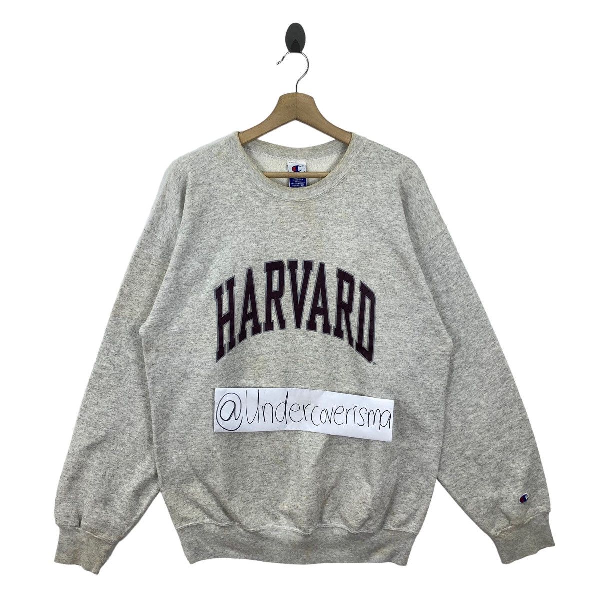 Champion Vintage 90s HARVARD UNIVERSITY CHAMPION SCRIPT USA Big Print ...