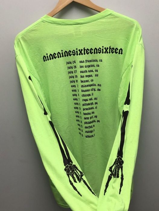 Vlone Playboi Carti Die Lit Tour Skeleton Long Sleeve | Grailed