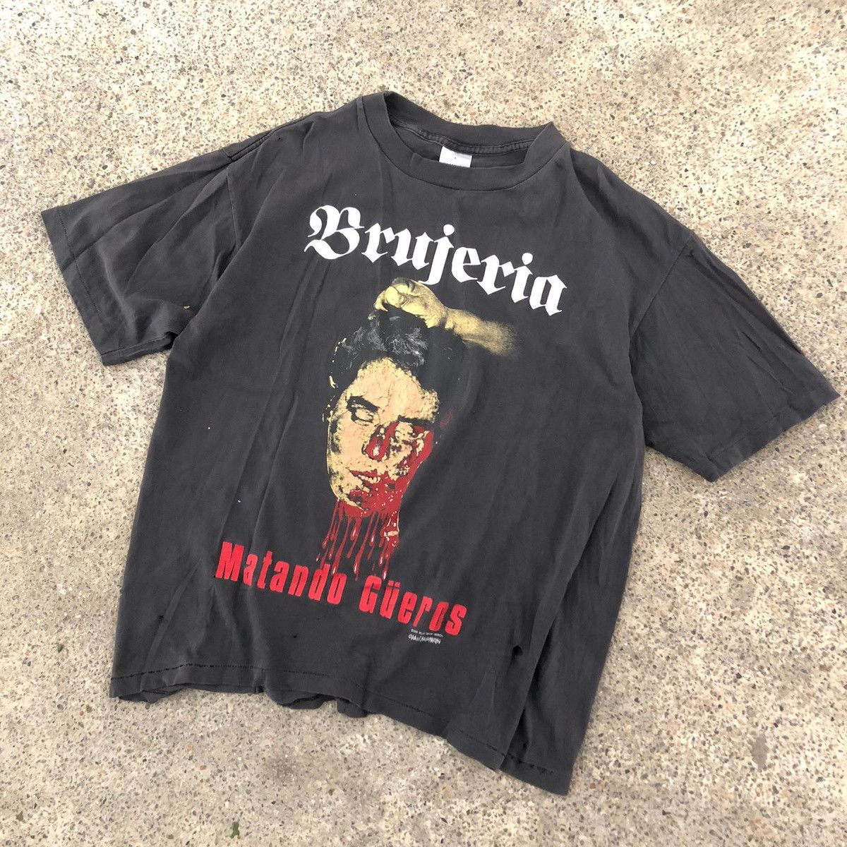 Vintage BRUJERIA 1993 MATANDO GUEROS VINTAGE TEE | Grailed