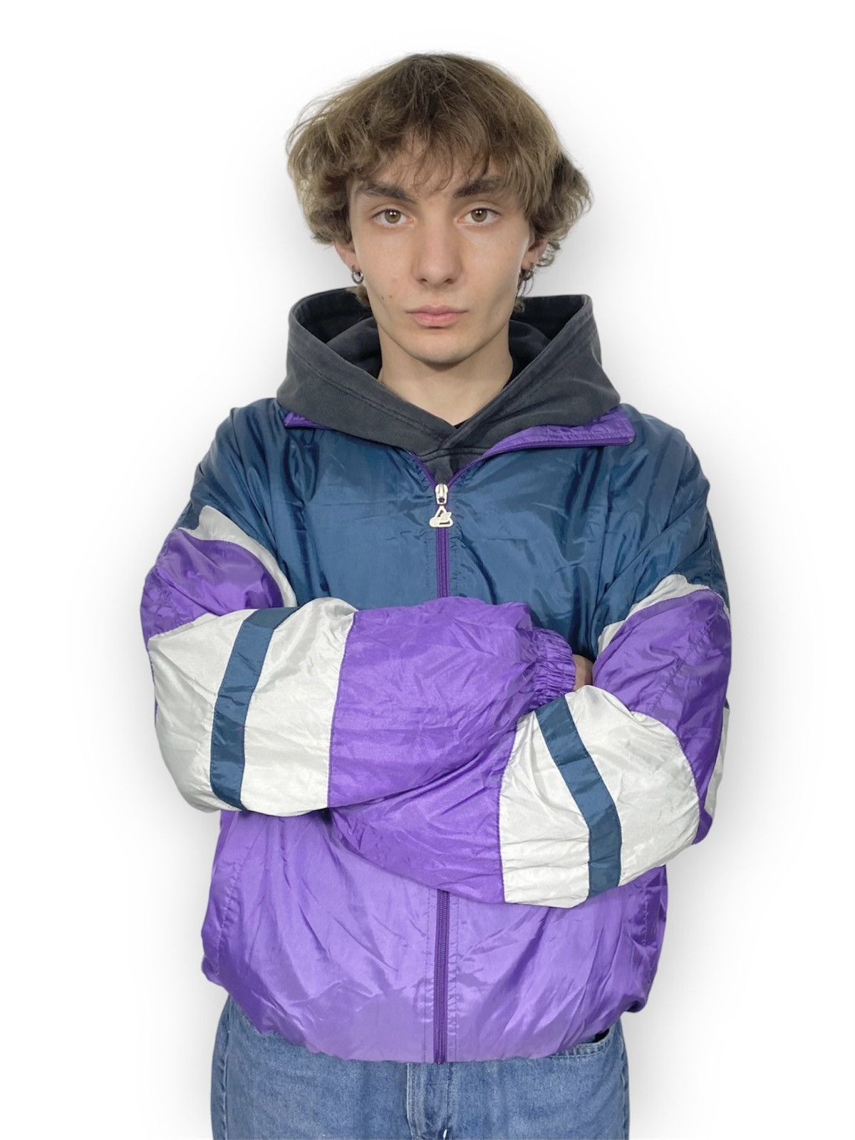 Vintage 🚨SICK 80s Boxy Rave Jacket🚨 Vintage Soccer Oversize | Grailed