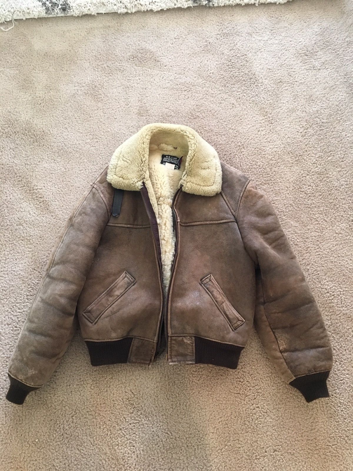 Schott B6 Sherpa Sheepskin Bomber | Grailed