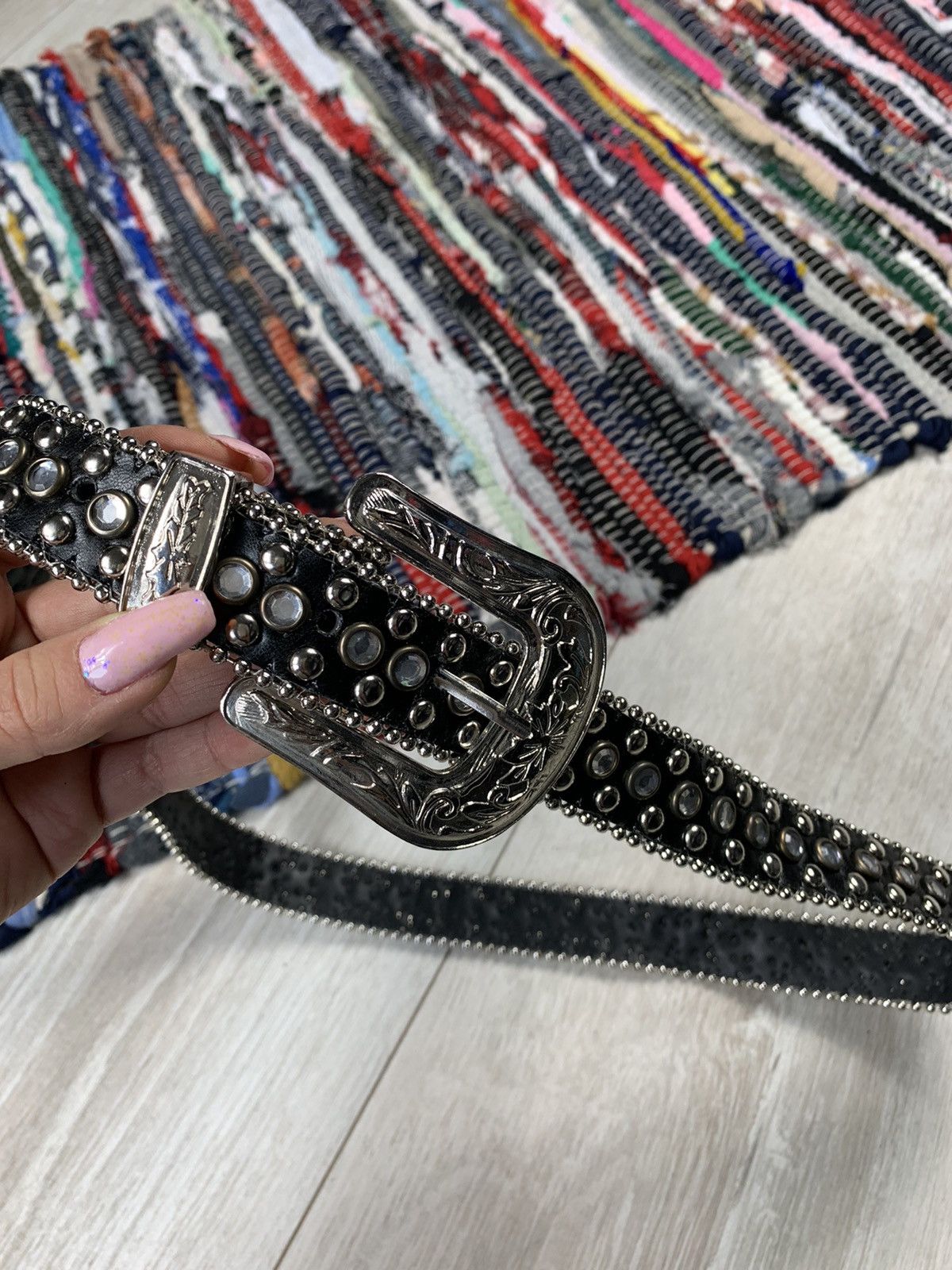 Avant Garde × Rare × Vintage Drip black belt rare big buckle | Grailed