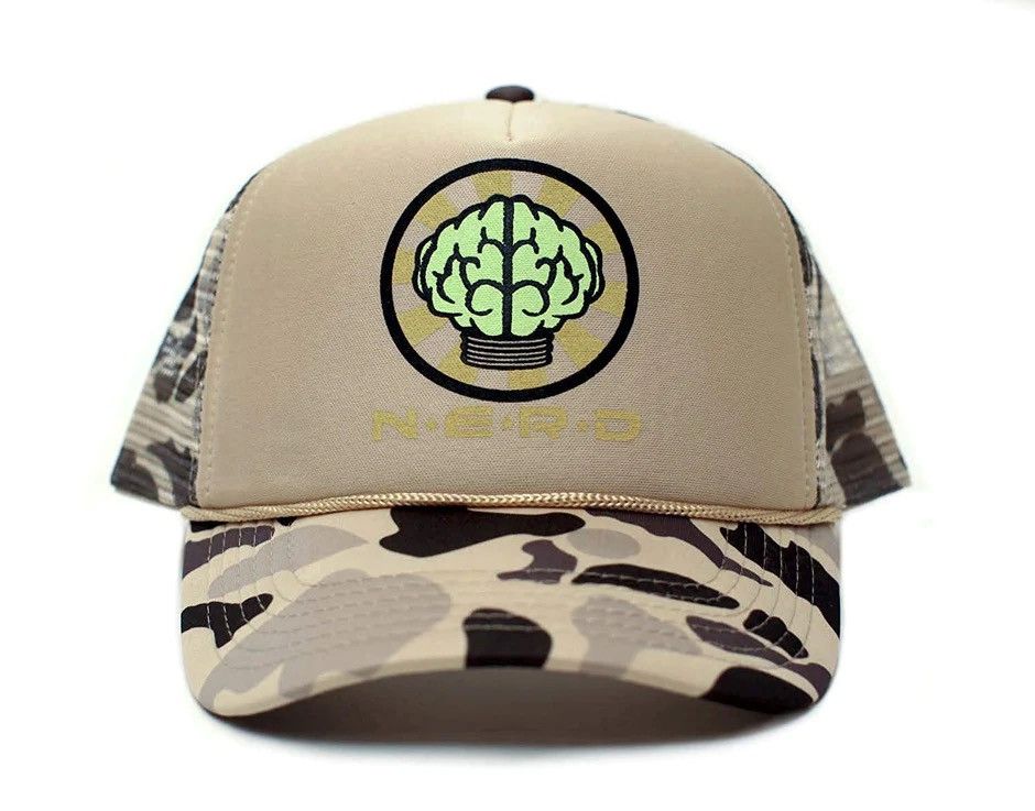Pharrell × Trucker Hat × Vintage Camo Nerd Neptunes Trucker Hat | Grailed