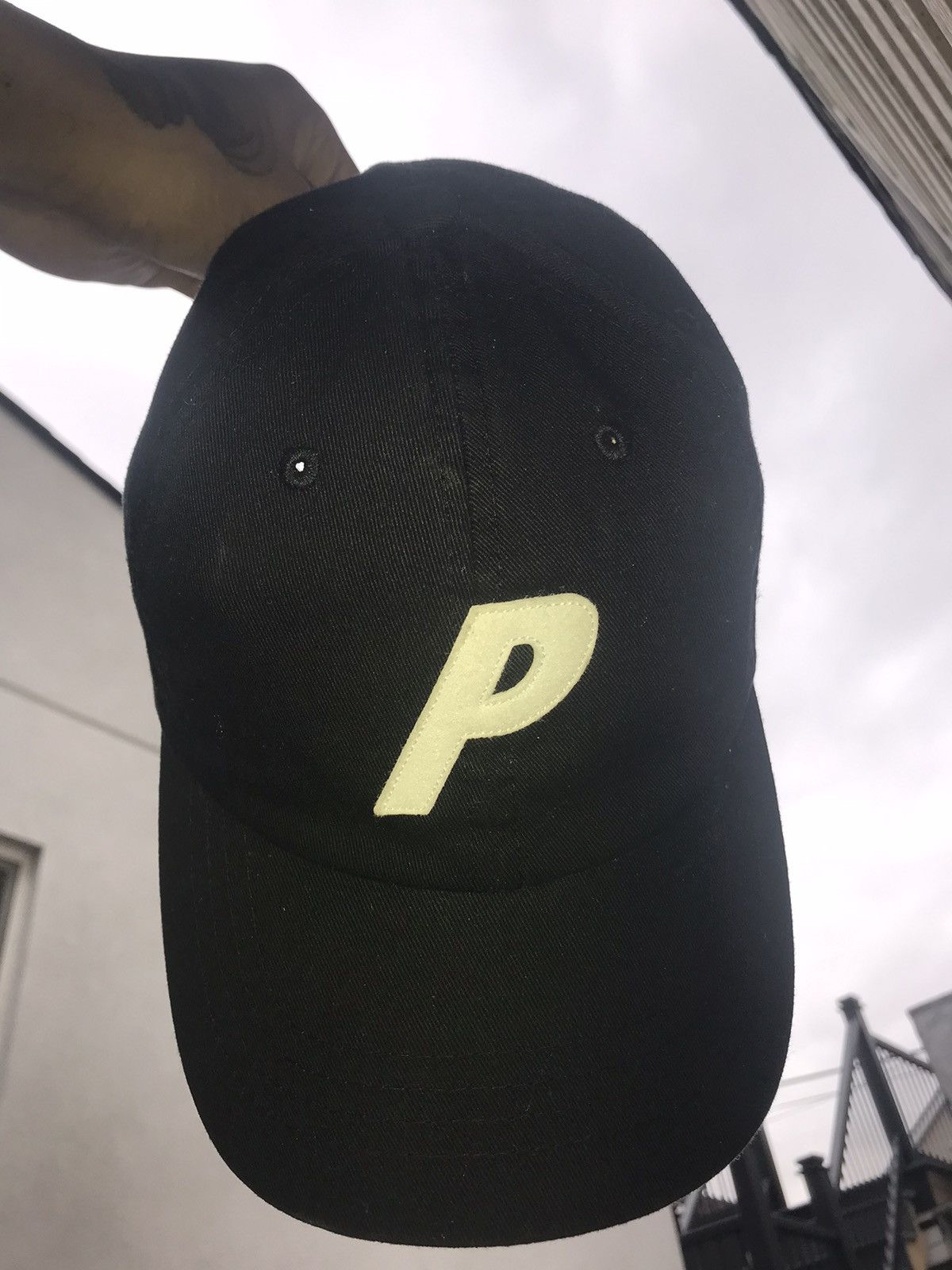Palace Palace p cap 6 panel black | Grailed