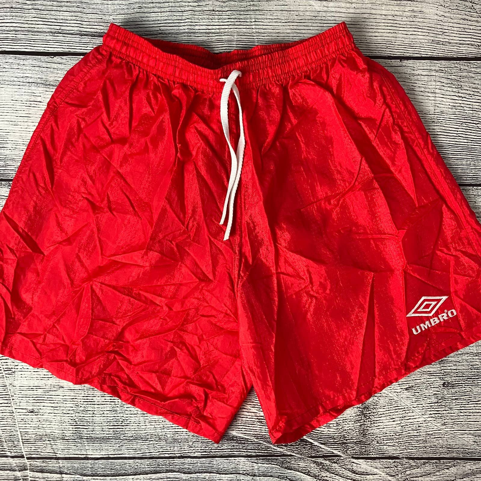 Umbro × Vintage Vintage 1990s Umbro Red Athletic Shorts | Grailed