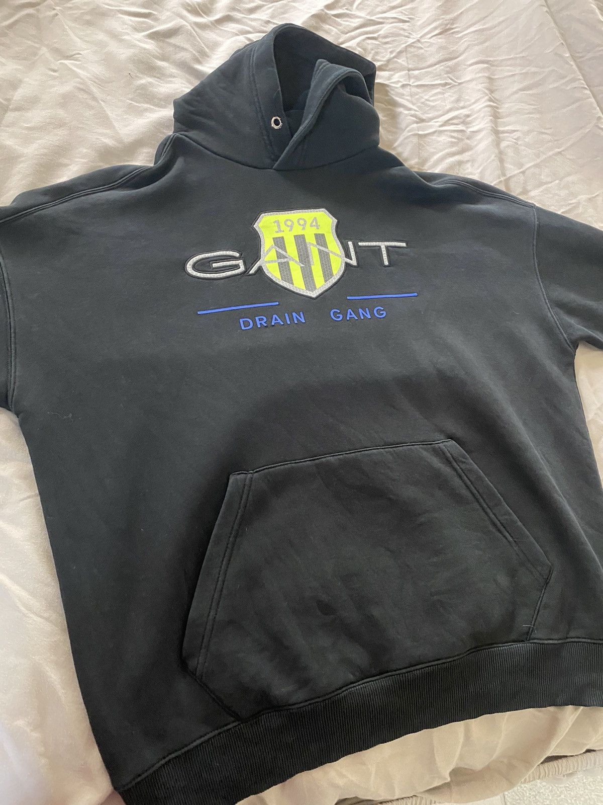 Drain Gang × Gant × Sad Boys Gant x Bladee Hoodie (Black) | Grailed