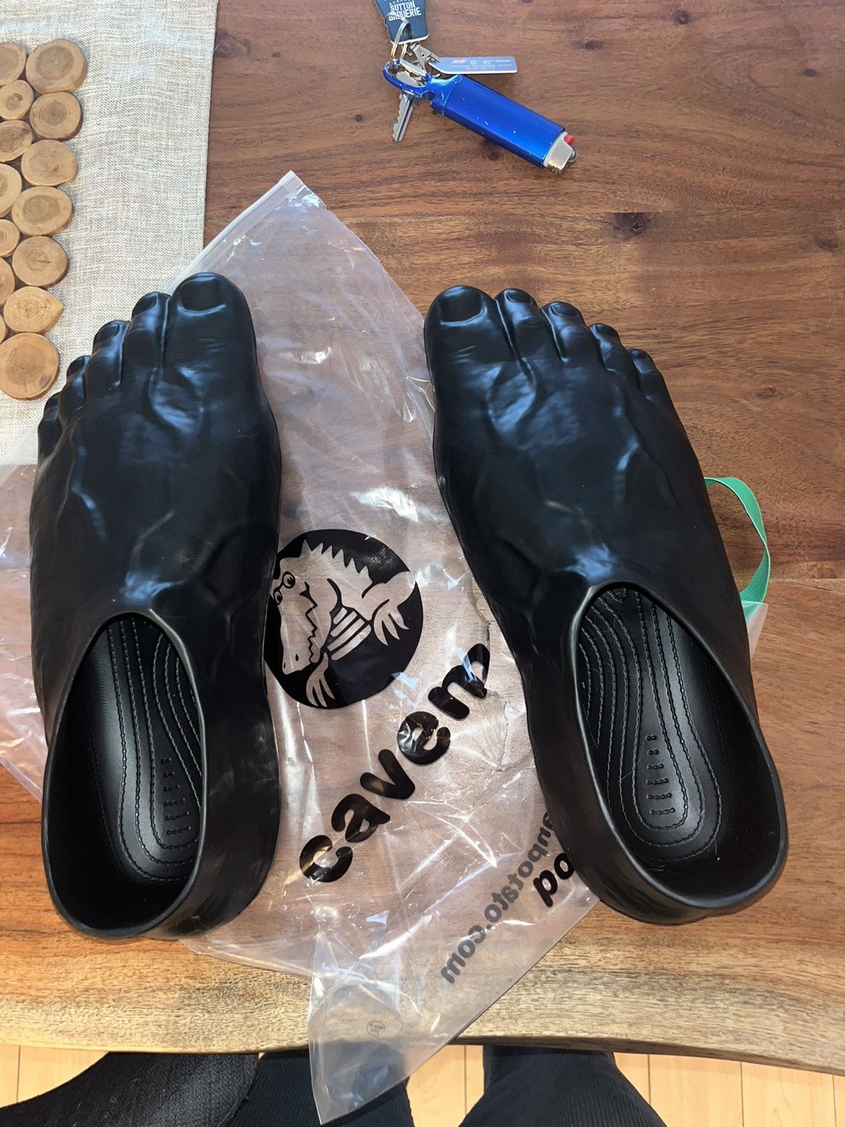 Imran Potato Caveman Crocs Black | Grailed