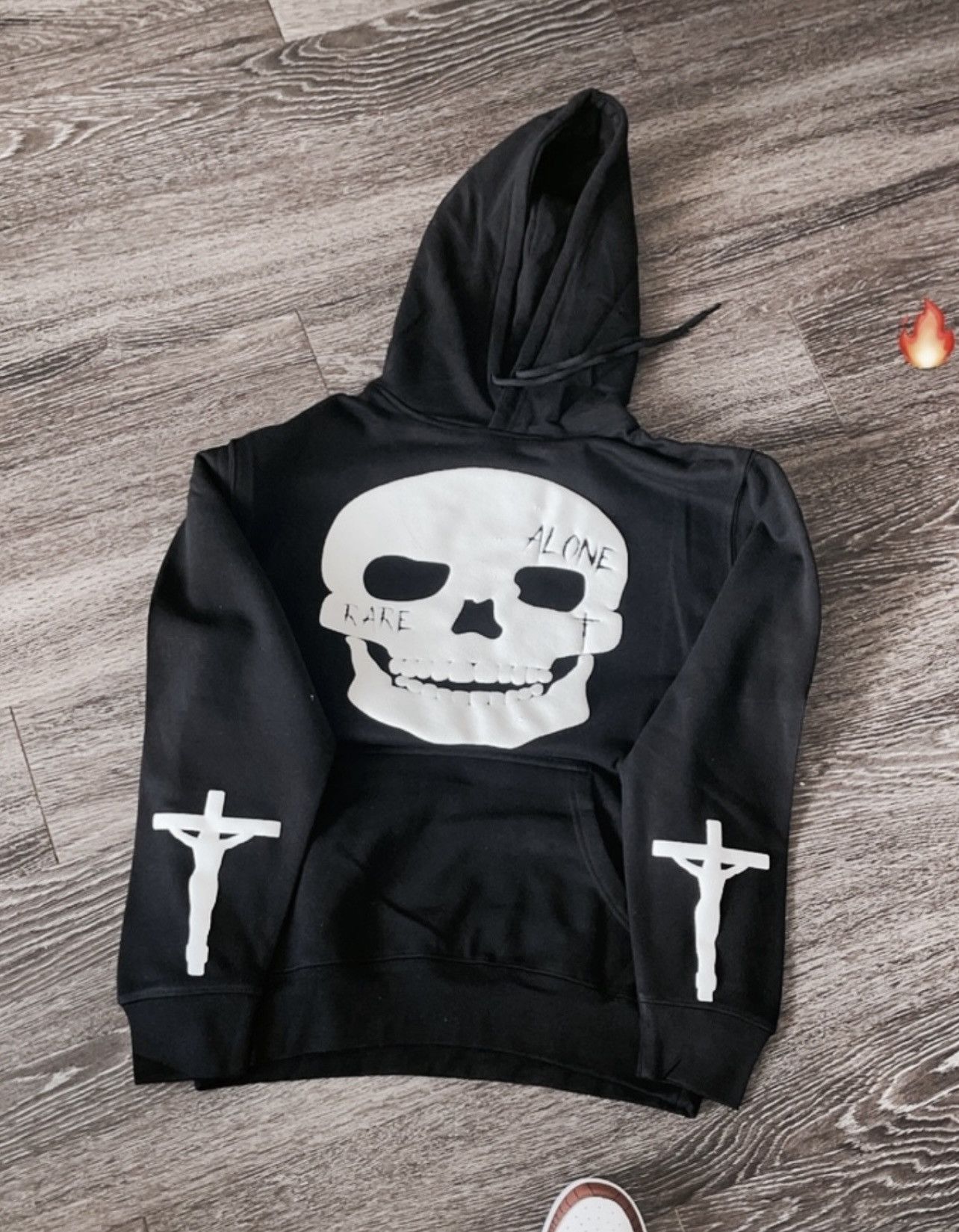 Streetwear × Vintage × Vlone Beware face tat Hoodie | Grailed
