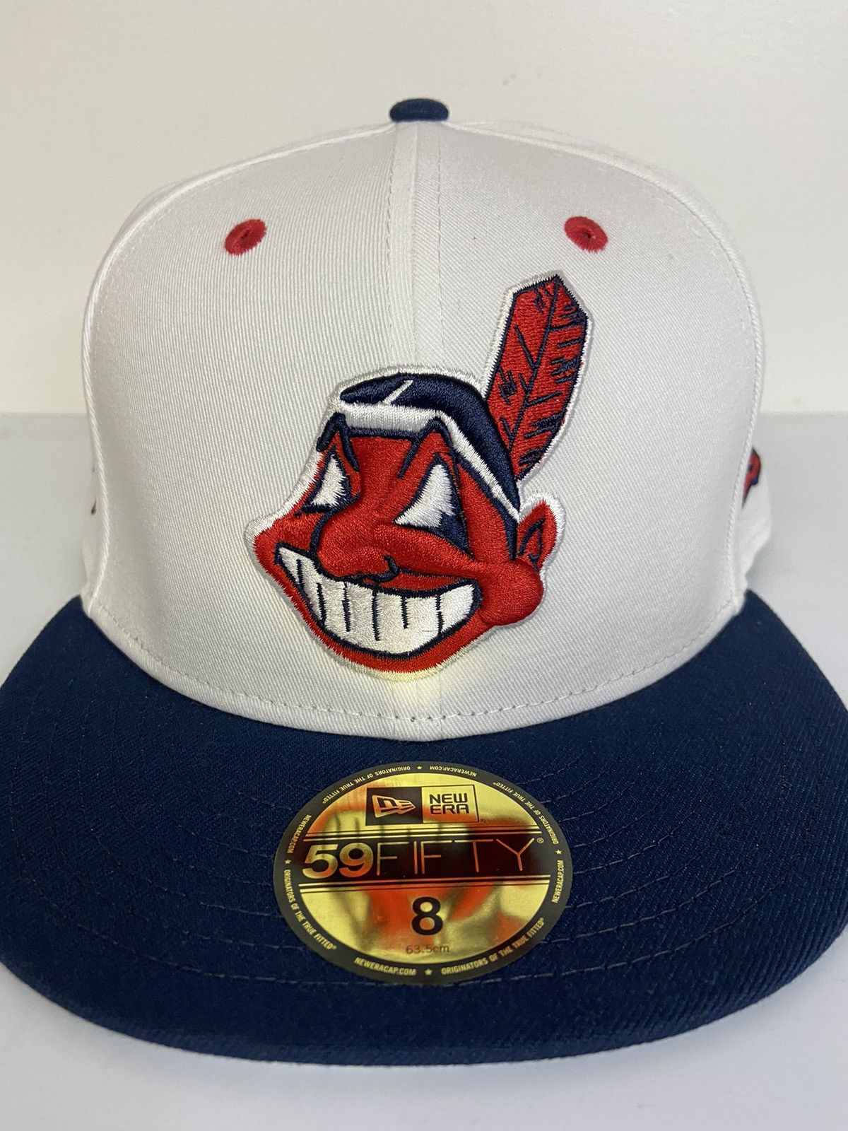 MLB × New Era Size 8 Chief Wahoo Banned Cleveland Indians 1997 WS Patch ...