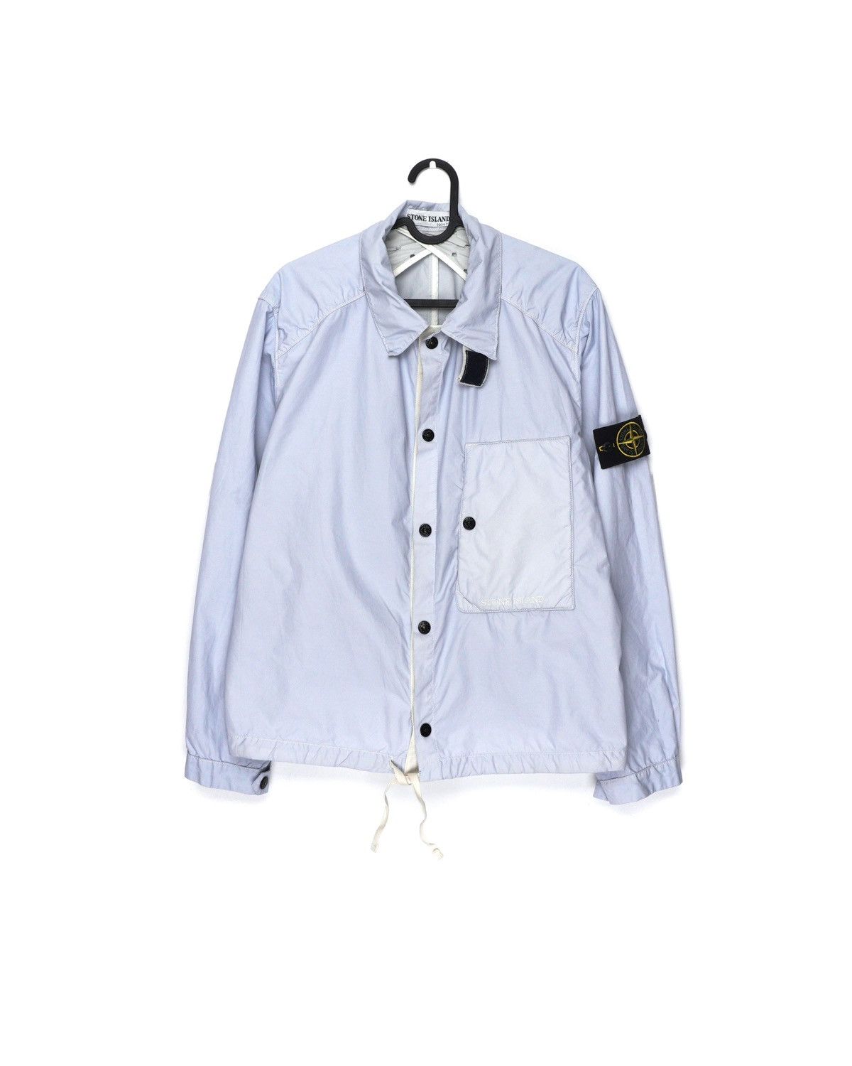 Stone Island × Vintage Stone Island SS 2001 Nylon Windbreaker Baby Blue ...
