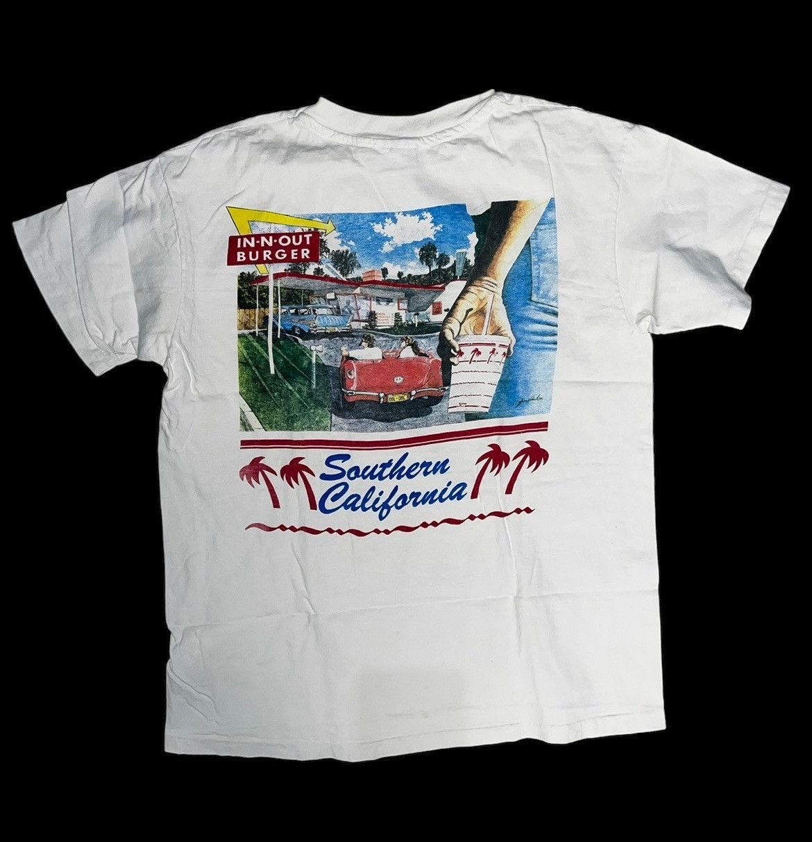Vintage 1990 In N Out Southern California Shirt | Grailed
