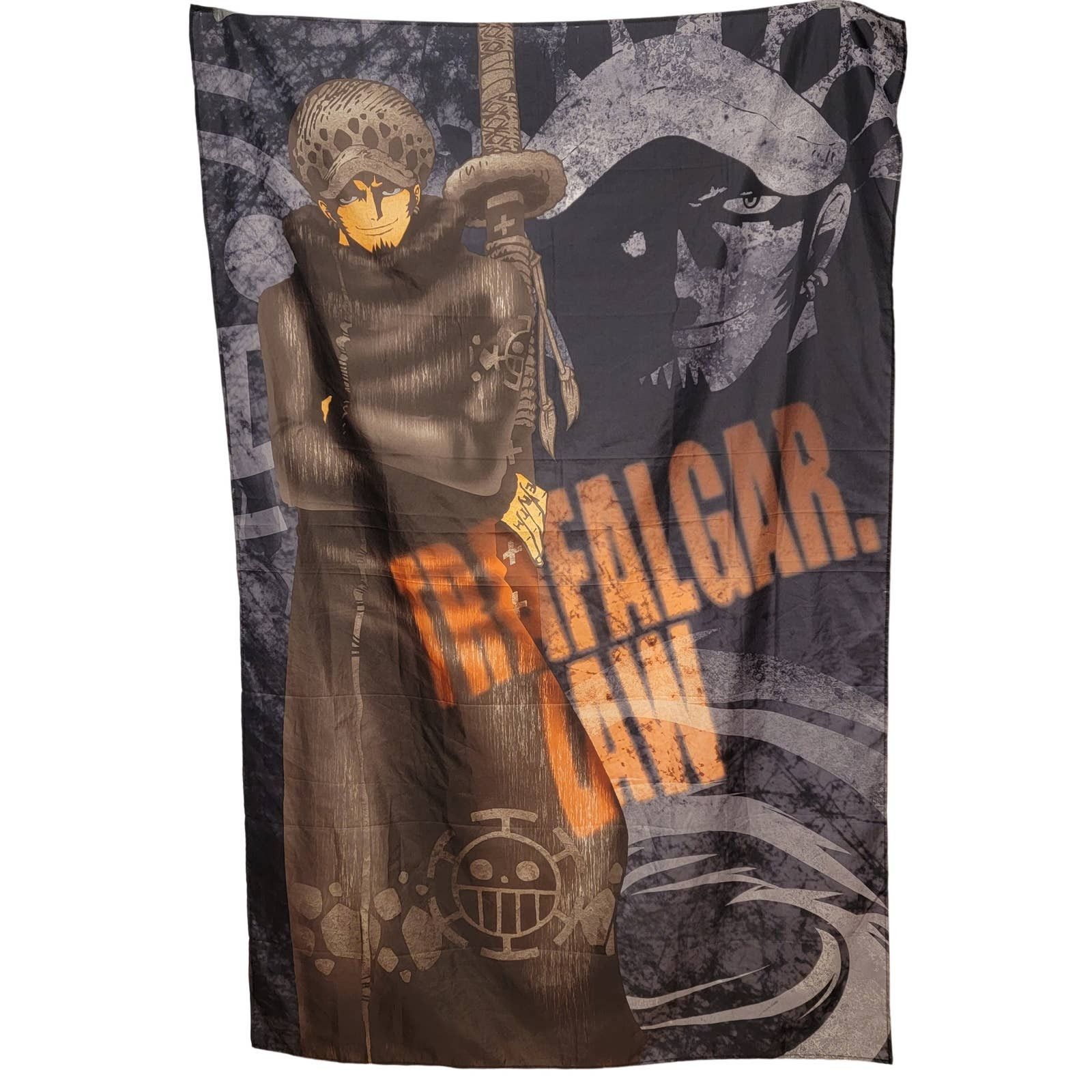 Vintage MEGA vintage one piece trafalgar law banner cloth art piece ...