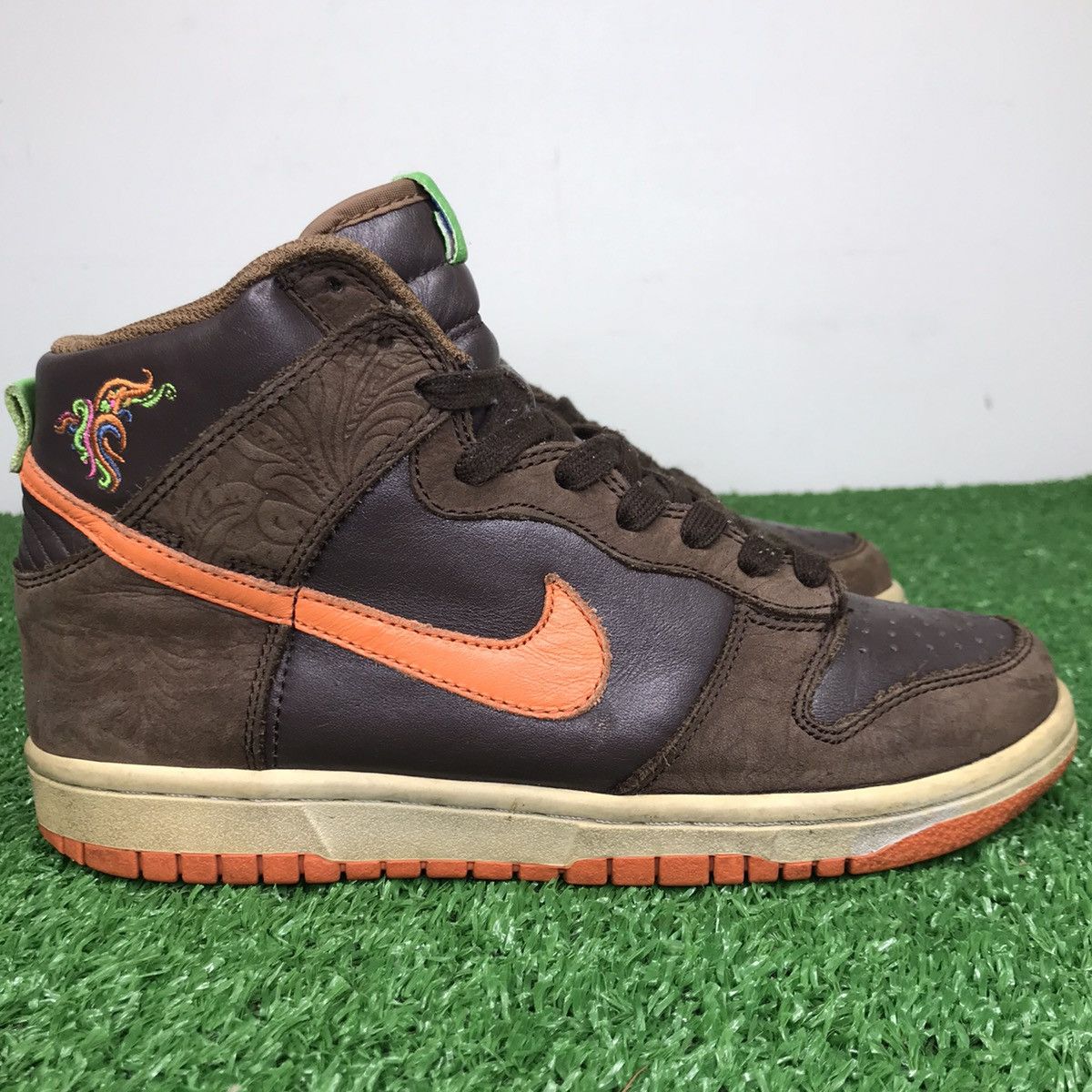 Nike × Vintage Nike Dunk High PRM Dark Cinder Vintage Rare Streetwear ...
