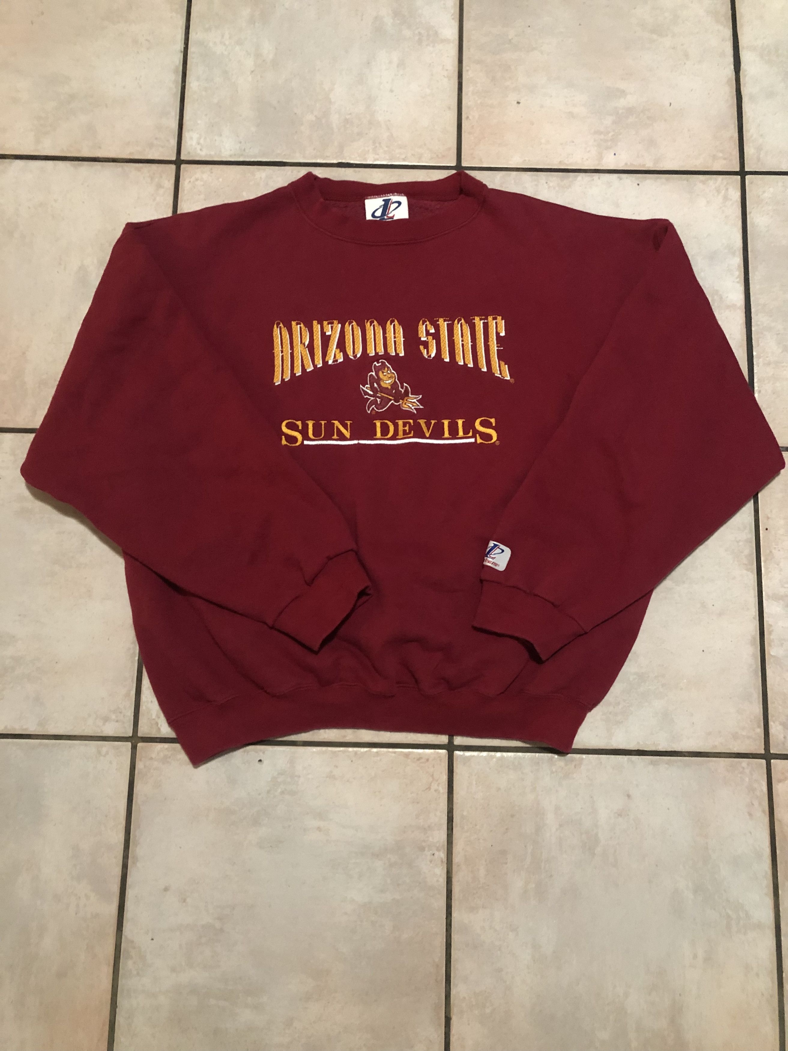 Logo Athletic × Vintage Vintage 90s ASU Arizona State Crewneck Logo ...