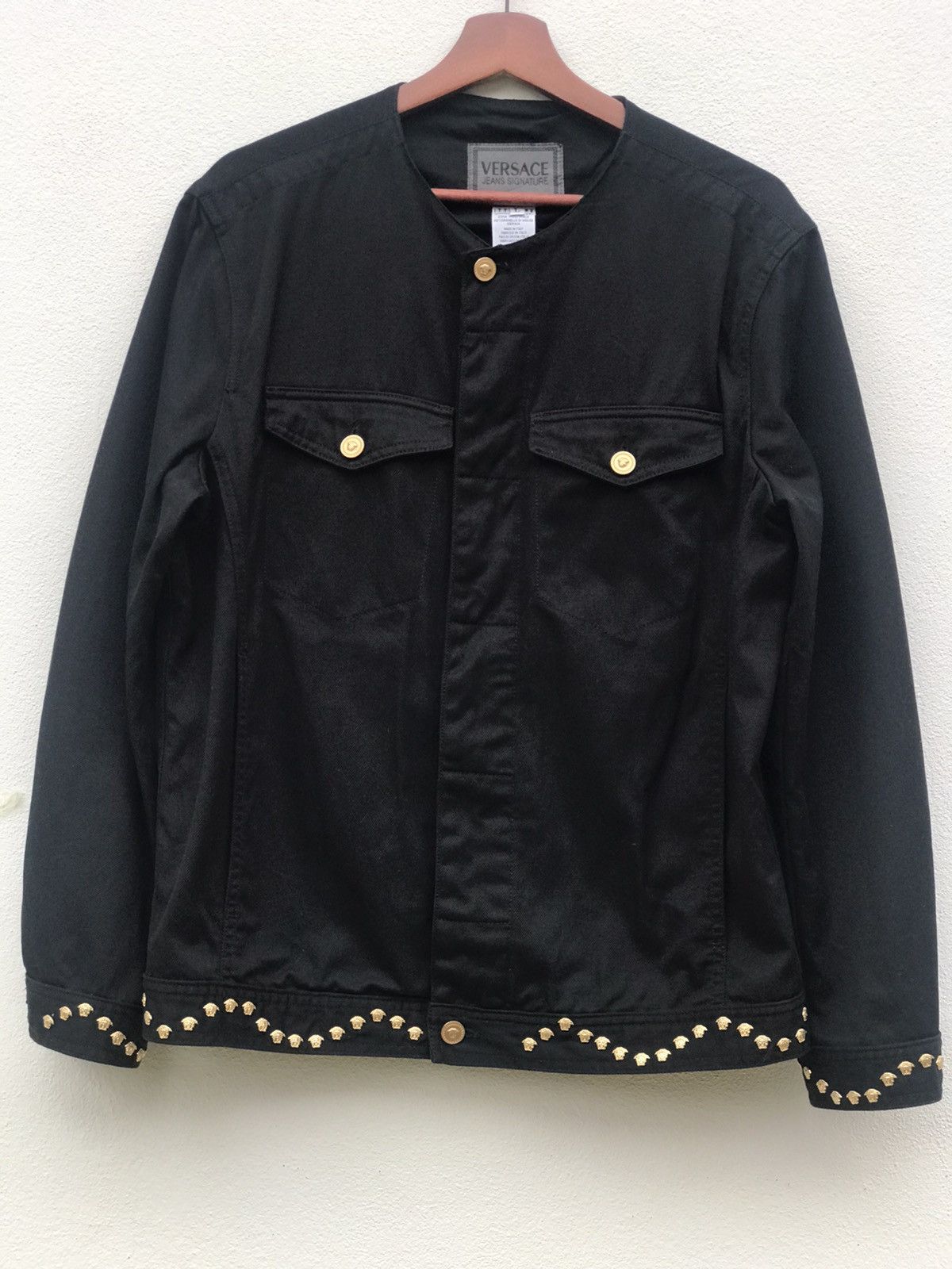 Versace × Versace Jeans Couture Versace Jeans Signature Black Denim ...