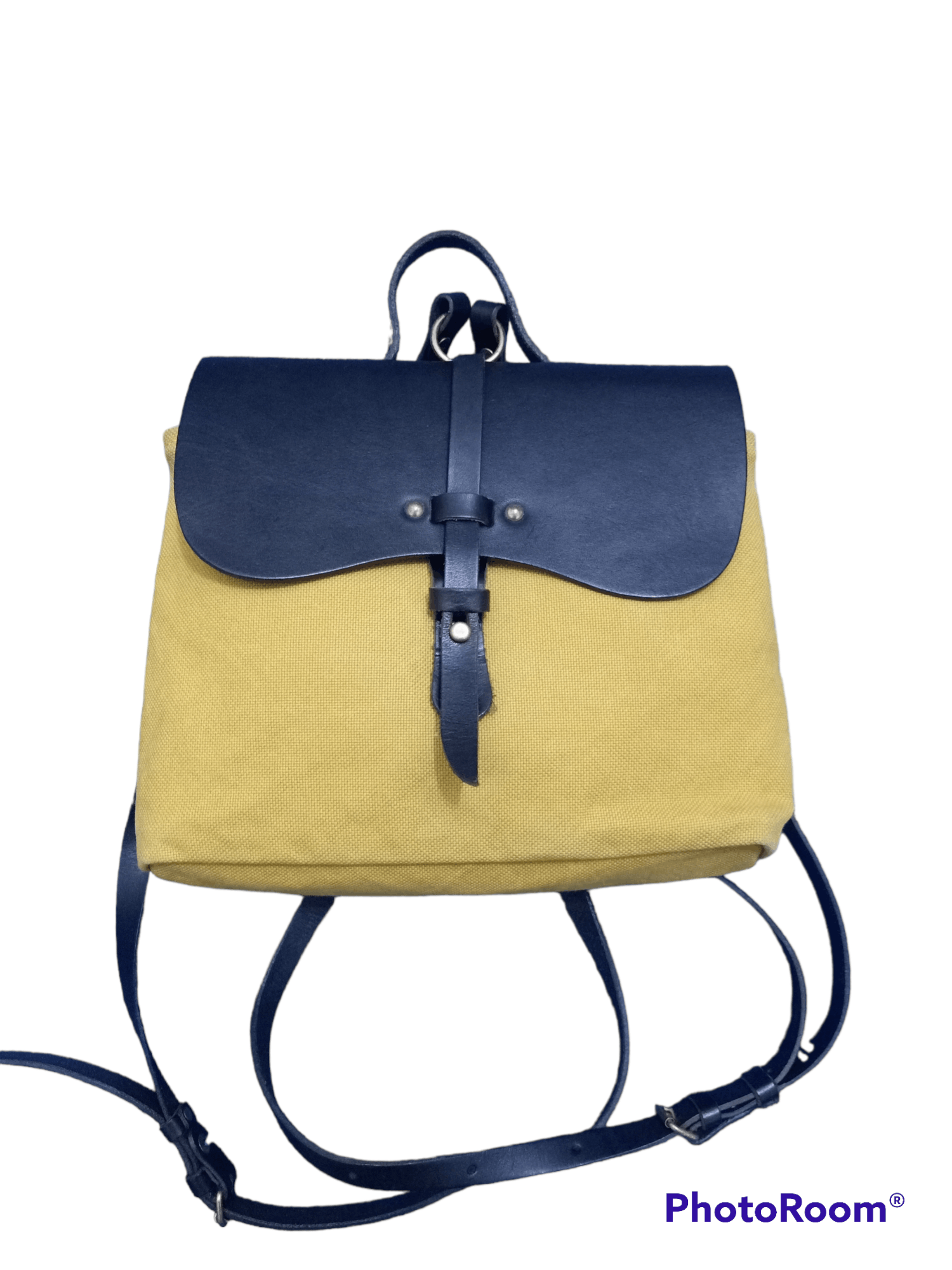 Japanese Brand × Rare Seagull Ship Baggy Port Canvas Leather Backpack ...