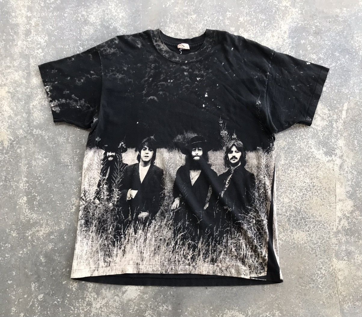 Band Tees × Vintage Vintage 90’s The Beatles AOP Band Tees | Grailed