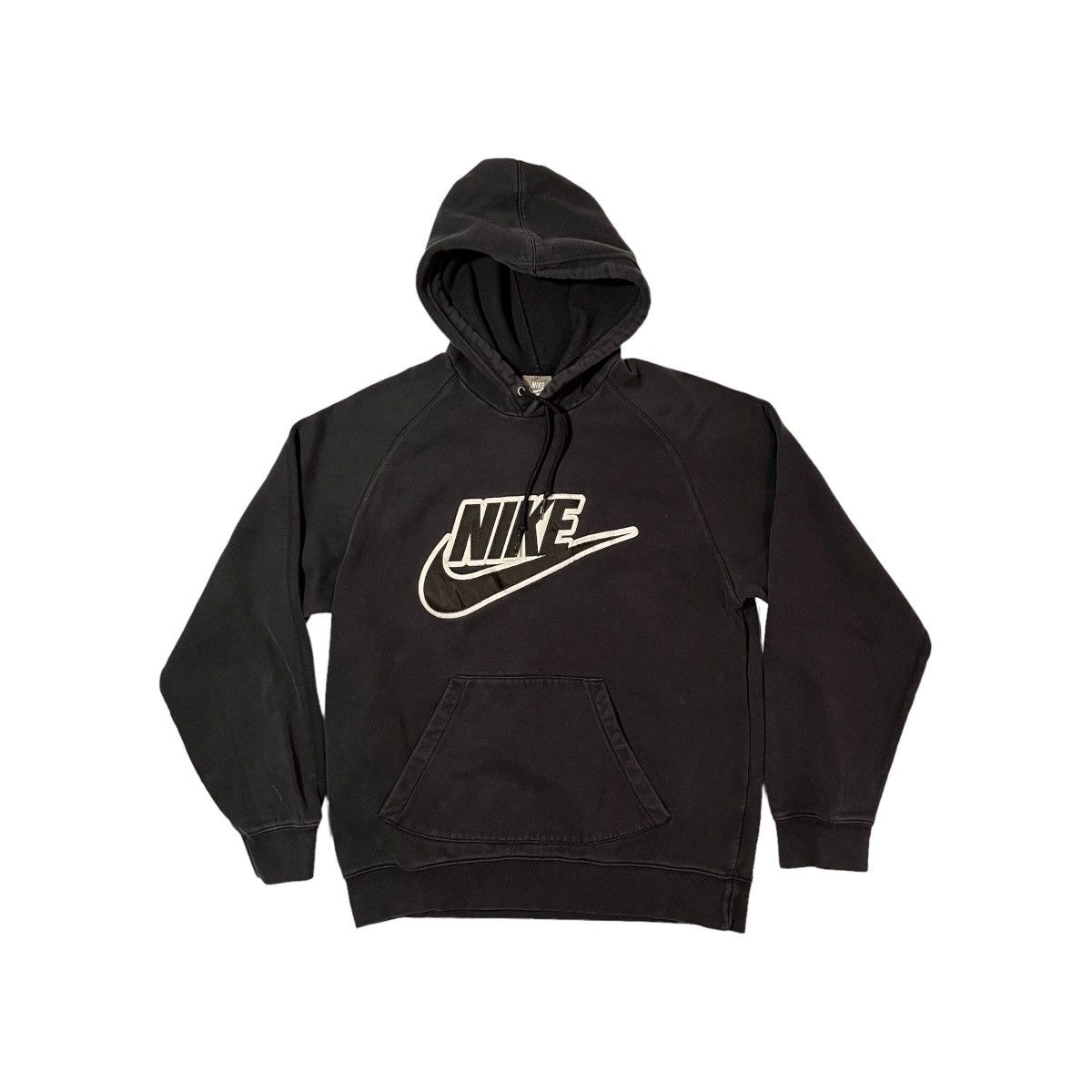 Nike Vintage Nike Spellout Puff Print Hoodie Black | Grailed